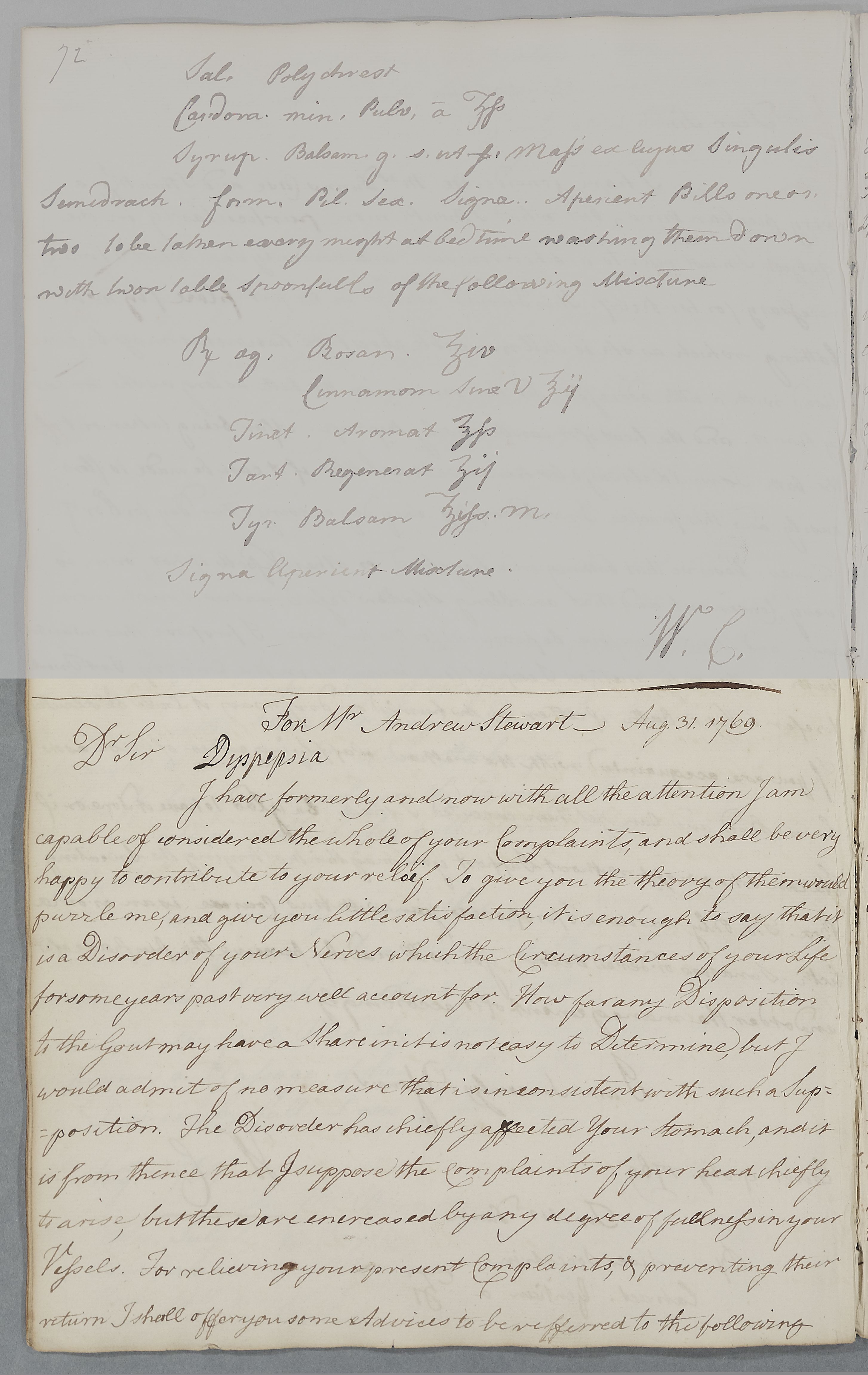 The Cullen Project | [ID:75] From: Dr William Cullen (Professor Cullen ...