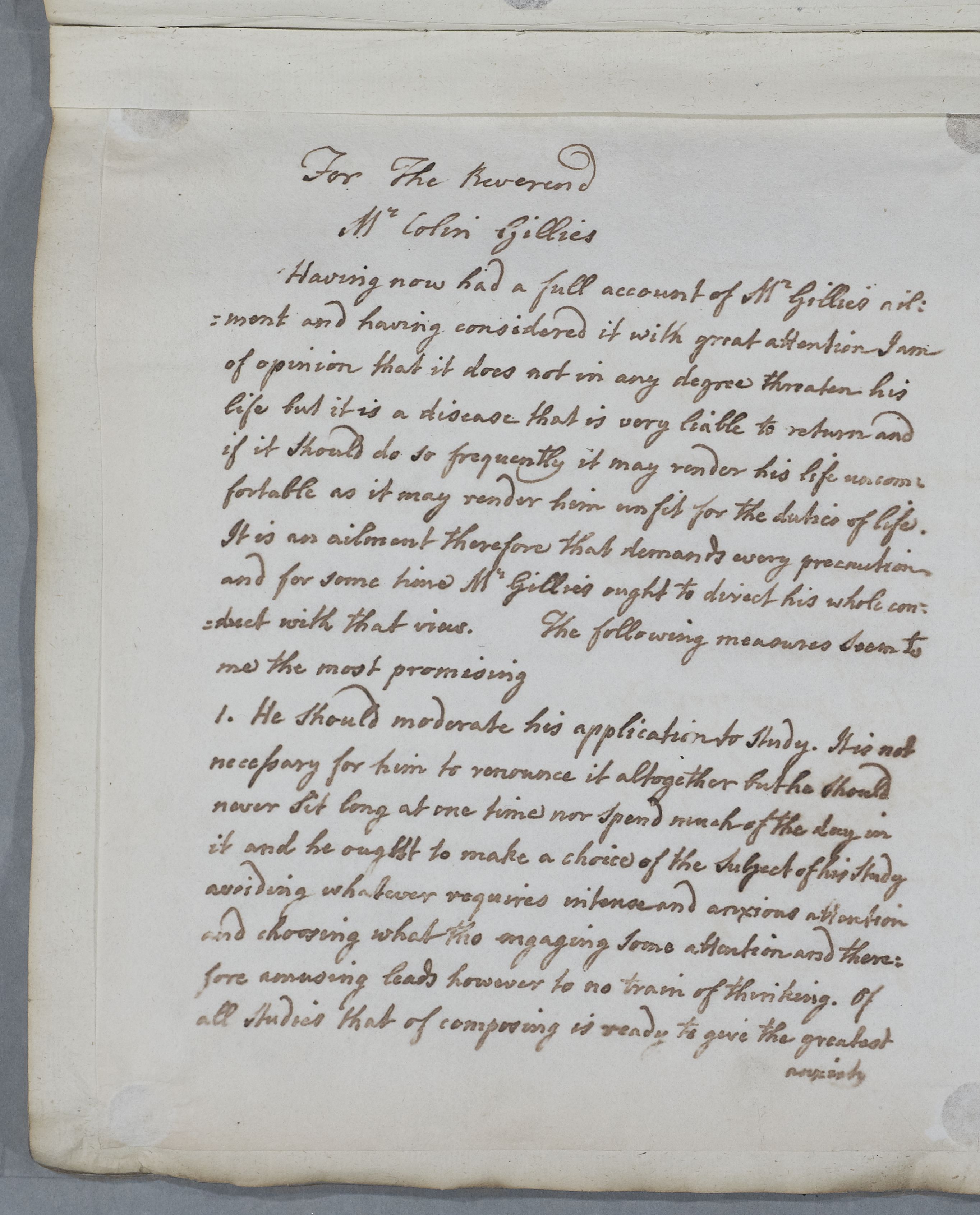 The Cullen Project | [ID:558] From: Dr William Cullen (Professor Cullen ...