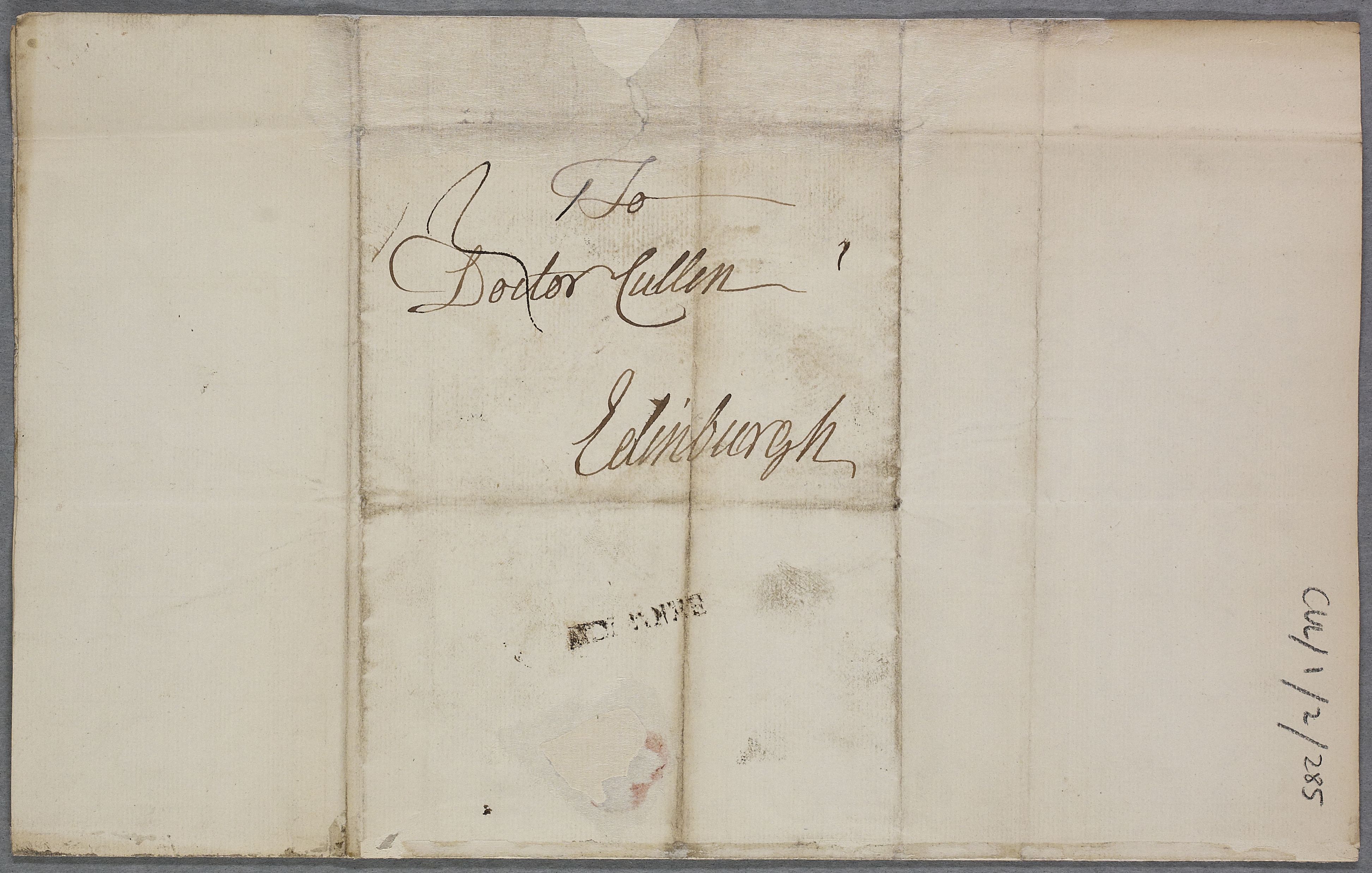 The Cullen Project | [ID:1185] From: Mr James Wood (of Berwick) / To ...