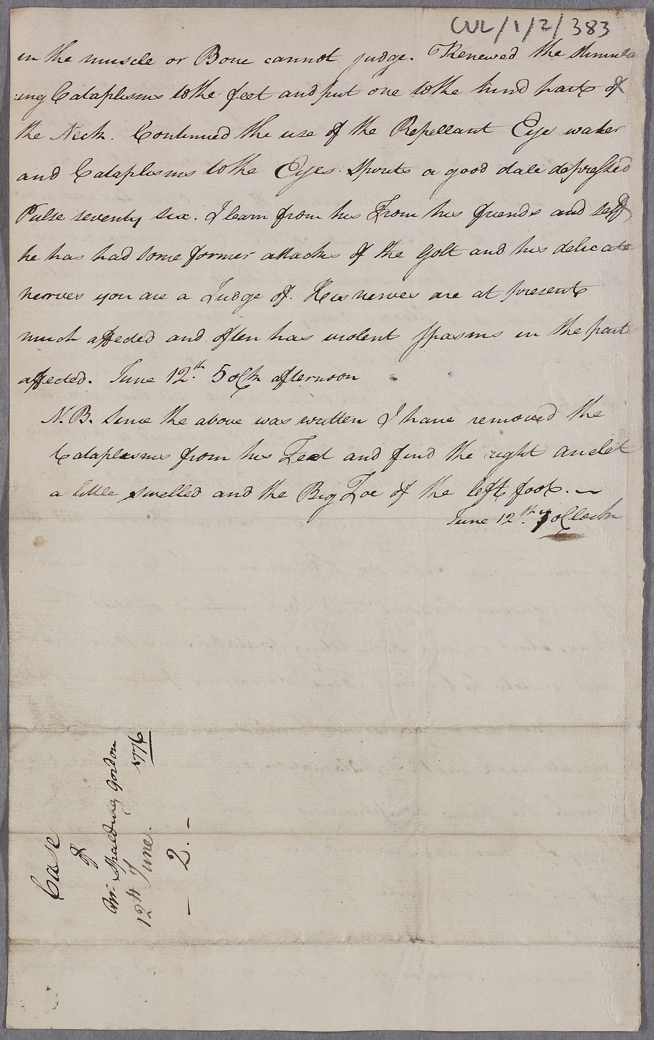 The Cullen Project | [ID:1286] From: Dr John Gilchrist (of Speddoch ...