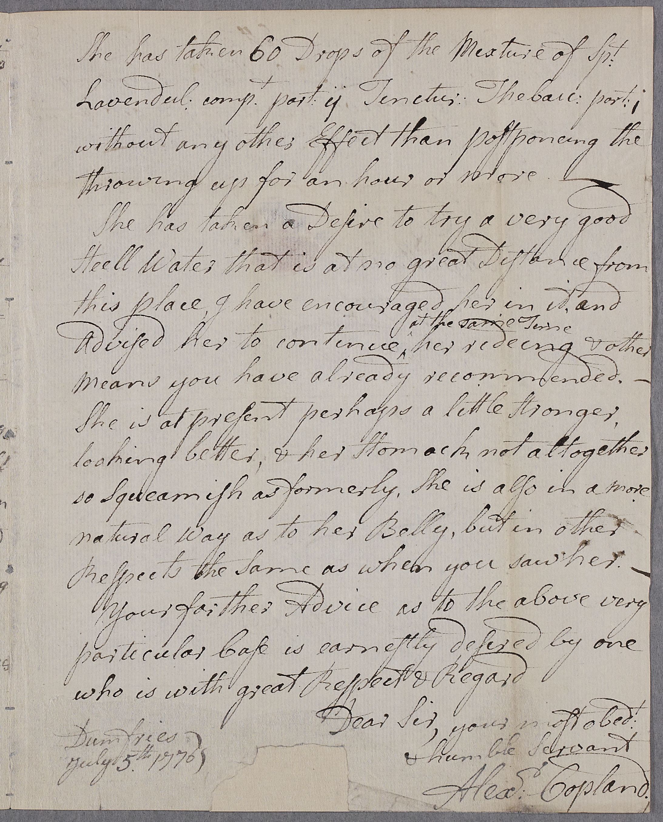 The Cullen Project | [ID:1306] From: Mr Alexander Copland (Coupland; of ...