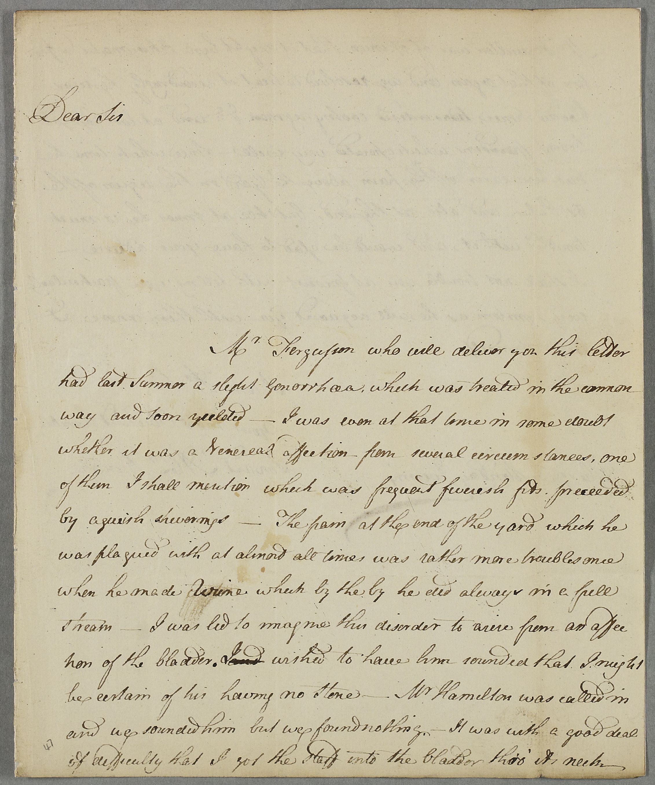 The Cullen Project | [ID:1385] From: Mr Alexander Dunlop (Sanders ...