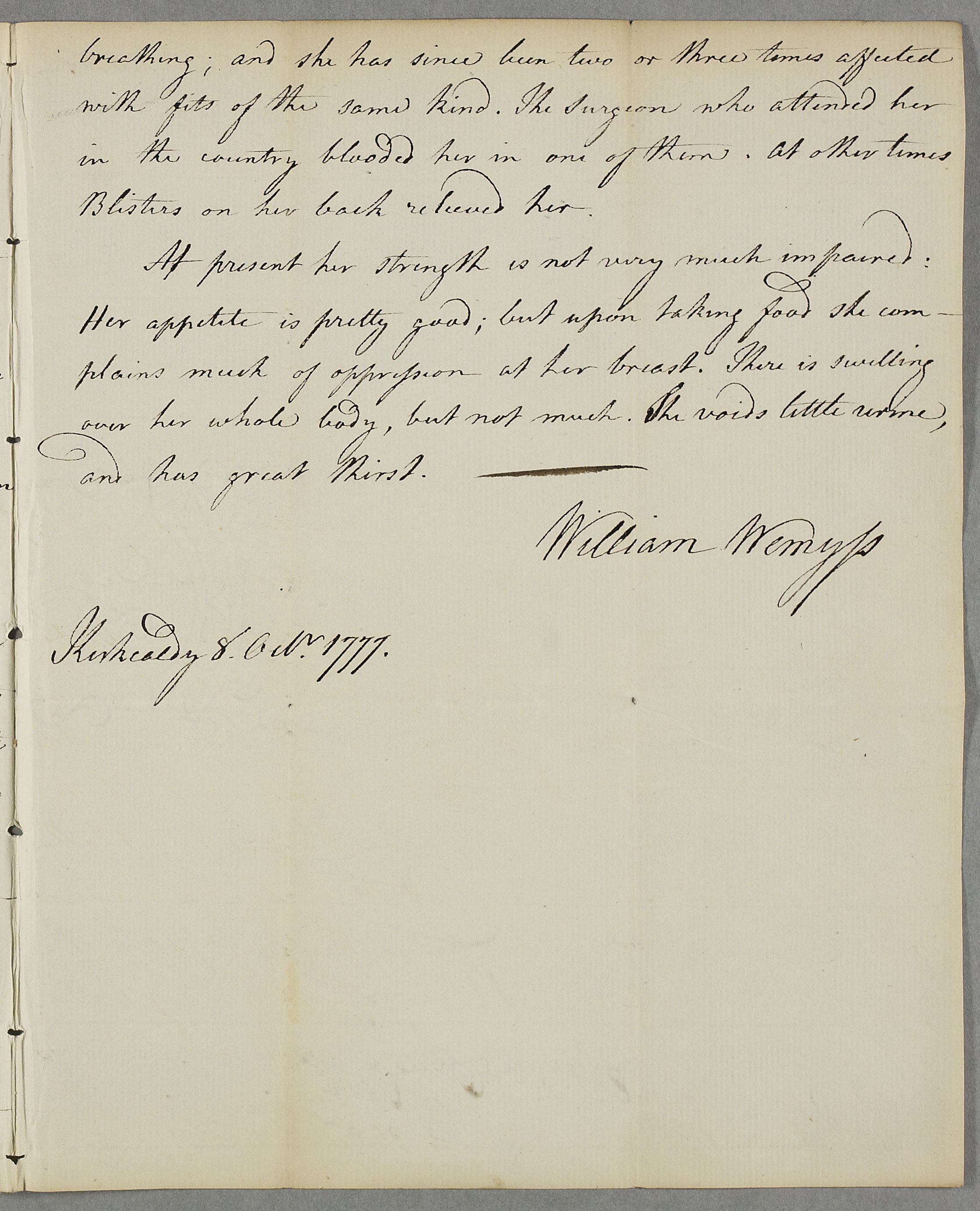 The Cullen Project | [ID:1452] From: Dr William Wemyss (in Kirkcaldy ...