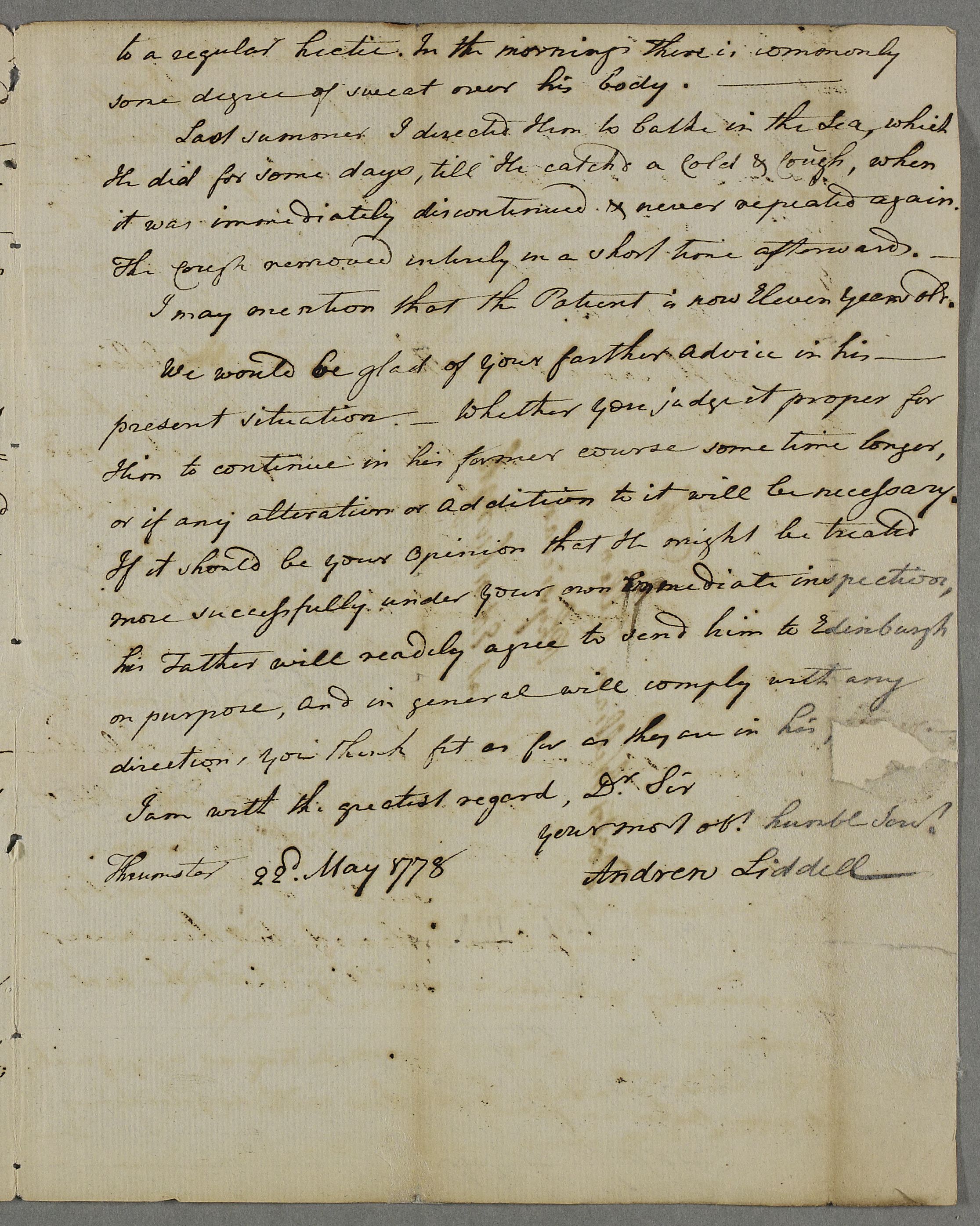 The Cullen Project | [ID:1510] From: Mr Andrew Liddell (Liddle) / To ...