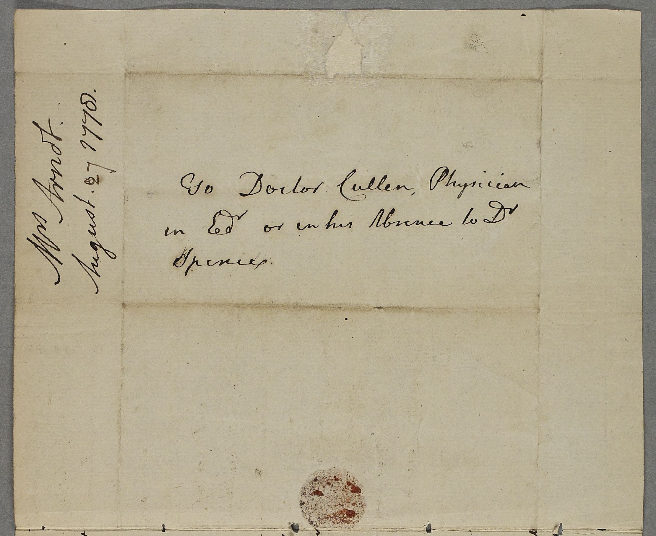 The Cullen Project | [ID:1553] From: Dr Robert Menzies (of Dura ) / To ...