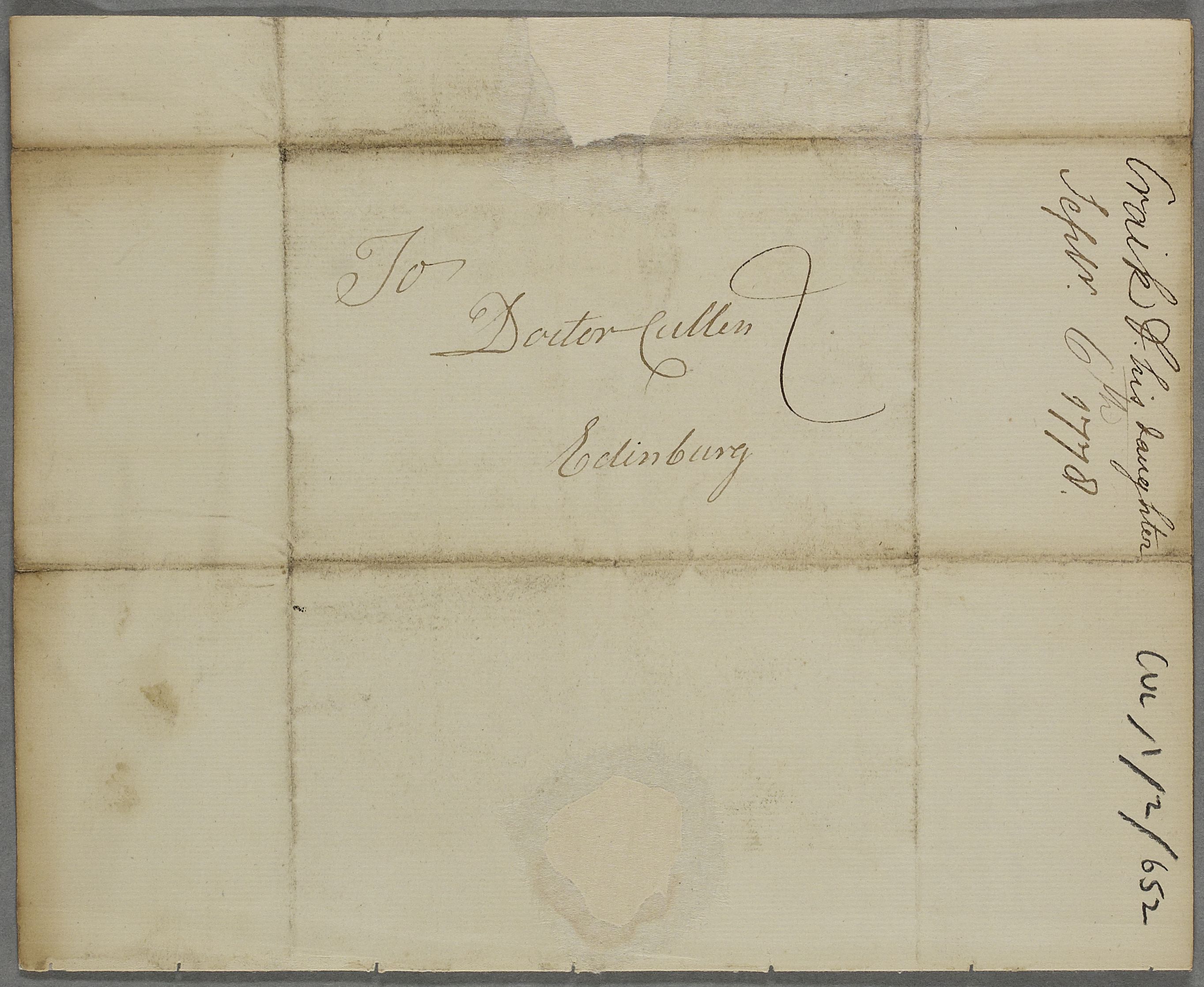 The Cullen Project | [ID:1561] From: Mr William Craik (Craick of ...