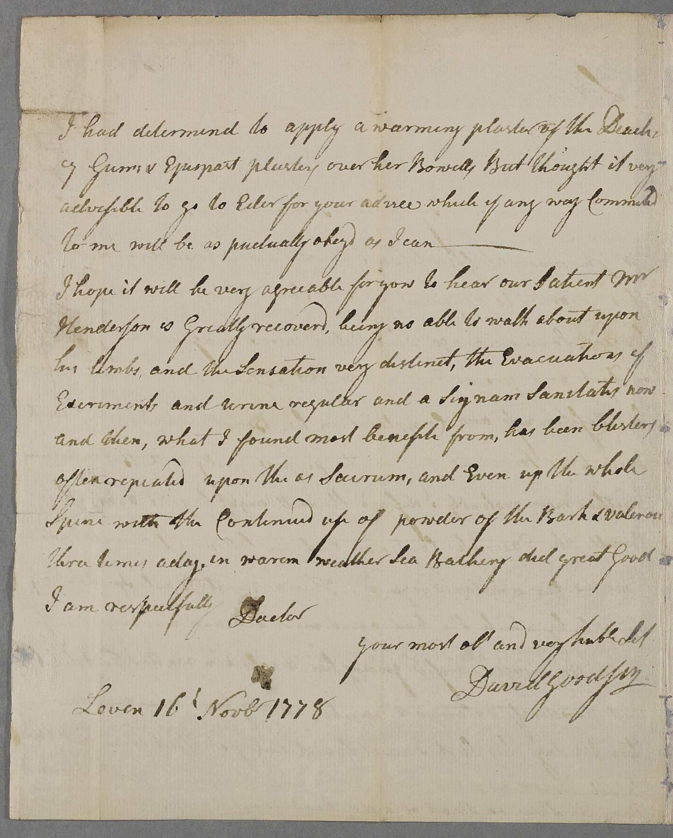 The Cullen Project | [ID:1586] From: Dr David Goodsir / To: Dr William ...