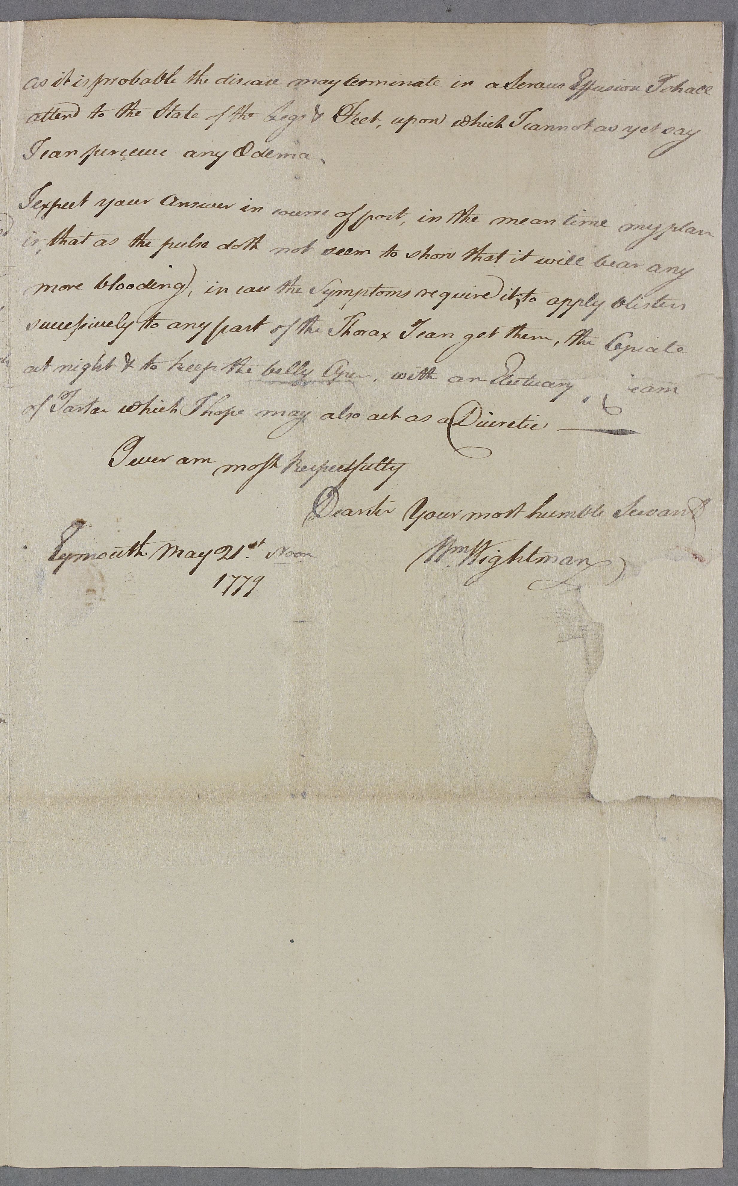 The Cullen Project | [ID:1677] From: Mr William Wightman / To: Dr ...