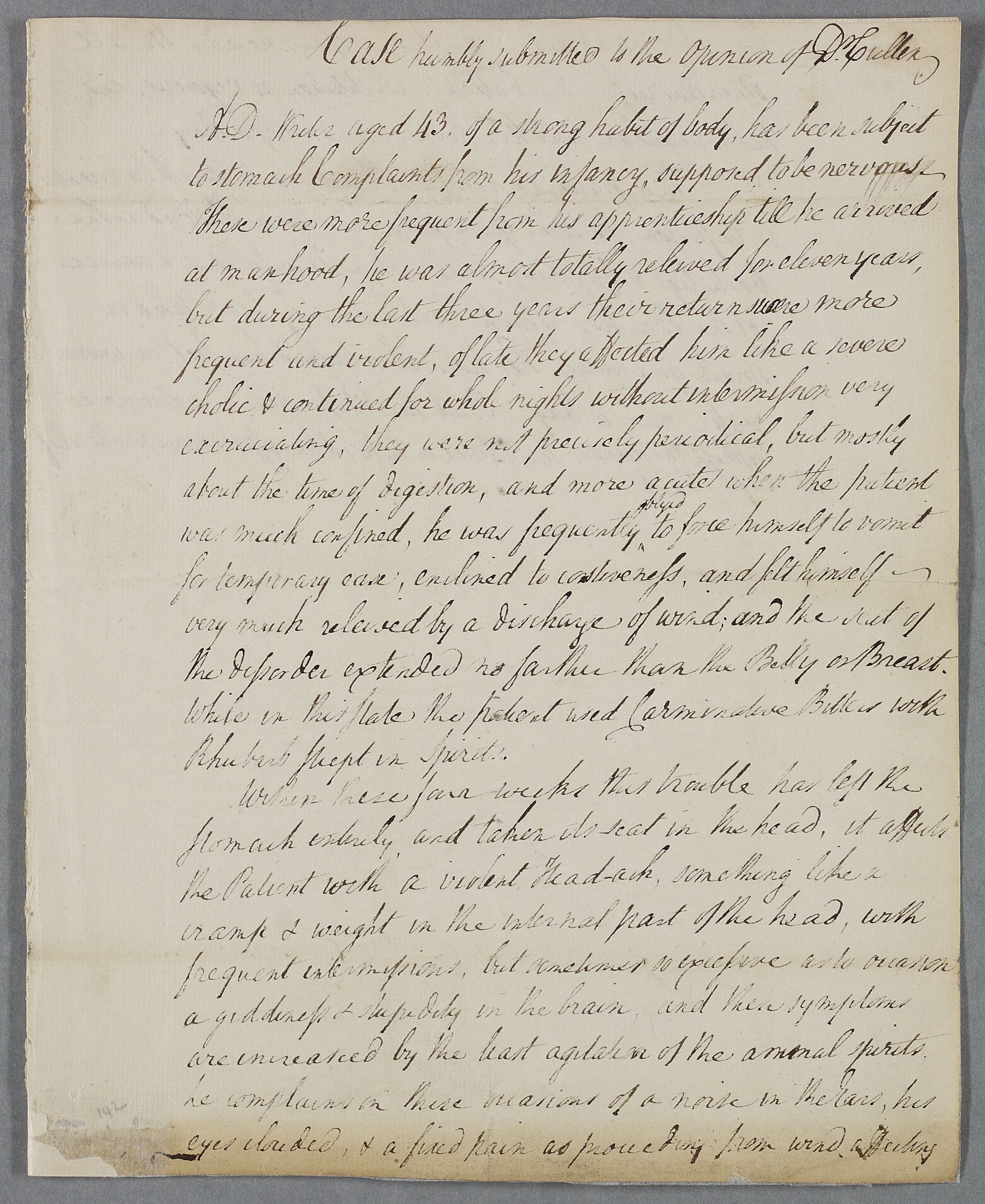 The Cullen Project | [ID:1731] From: Mr Buchan / To: Dr William Cullen ...