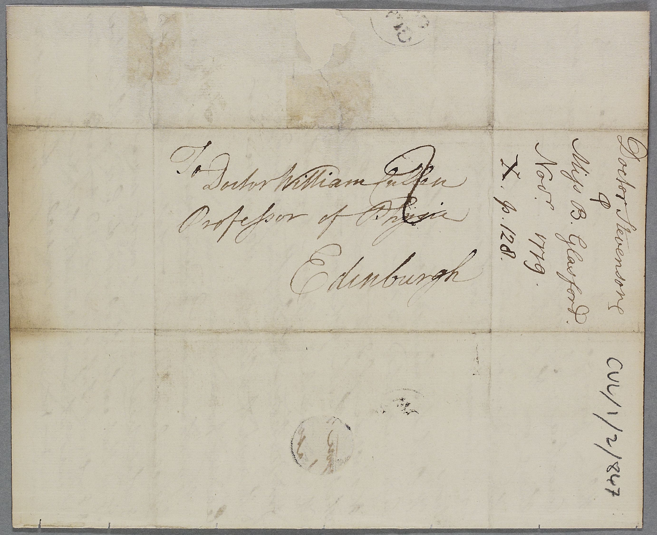 The Cullen Project | [ID:1760] From: Dr Alexander Stevenson (Professor ...