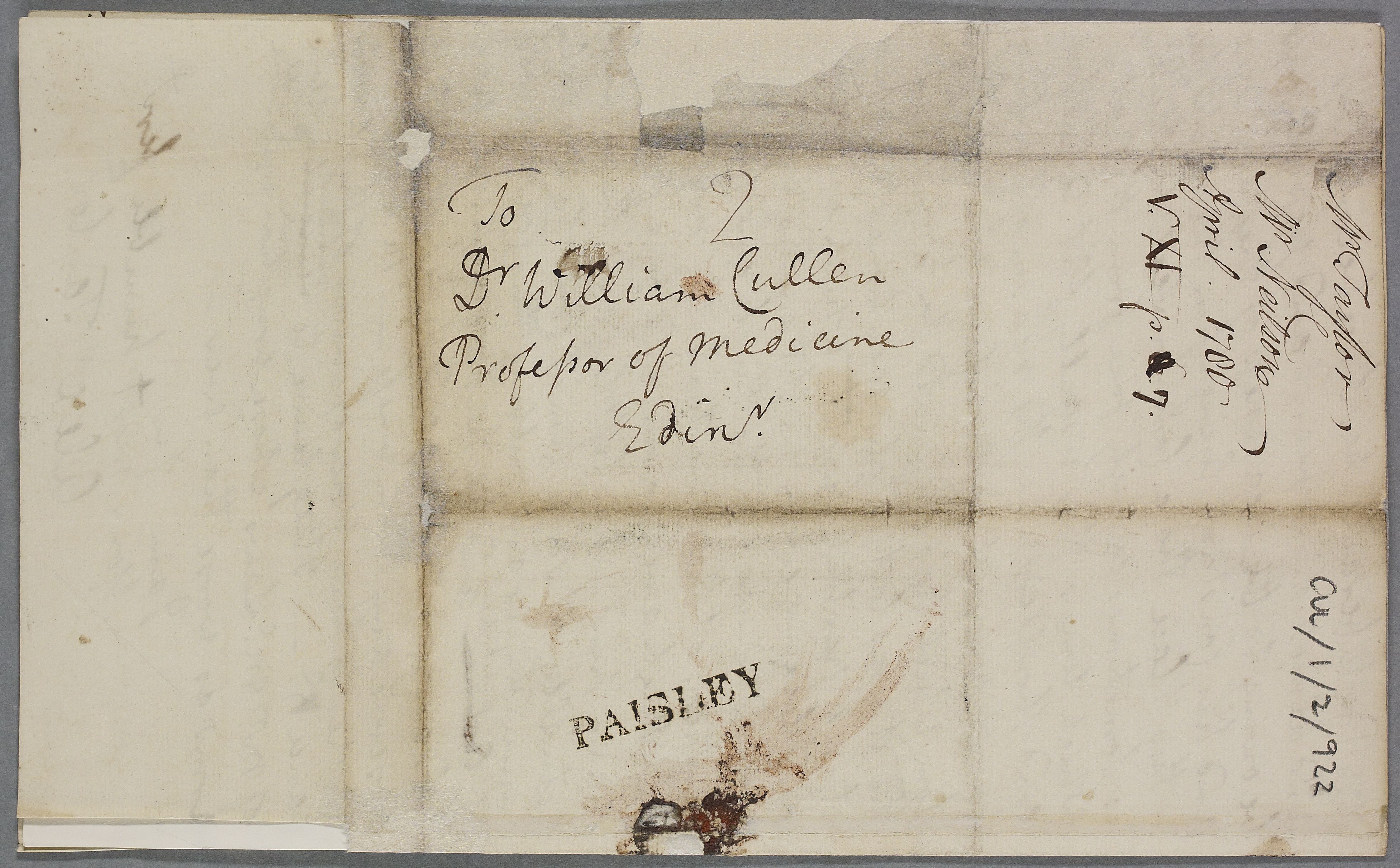 The Cullen Project | [ID:1843] From: Dr Alexander Taylor (Sanders) / To ...