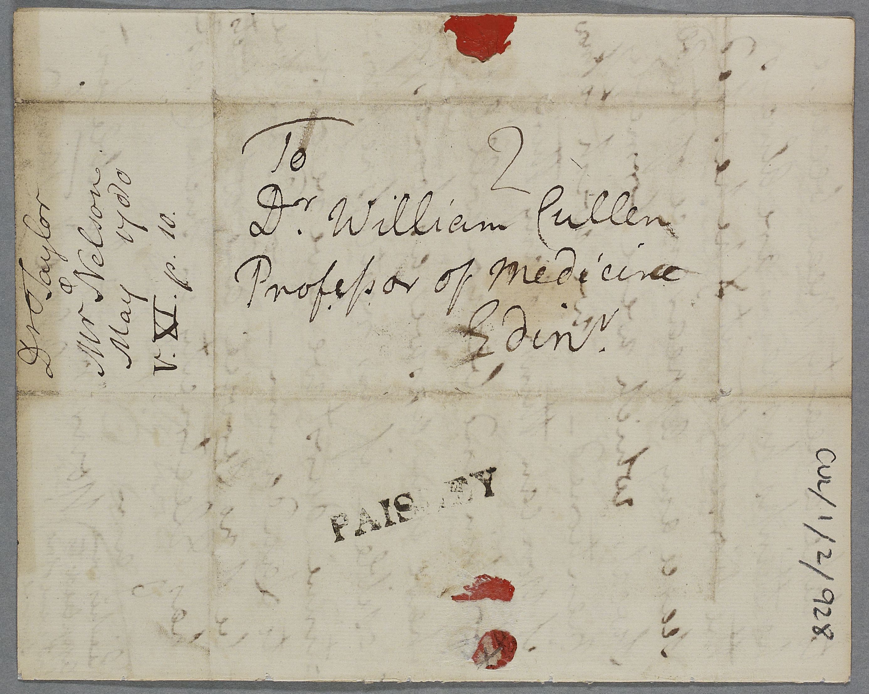 The Cullen Project | [ID:1849] From: Dr Alexander Taylor (Sanders) / To ...