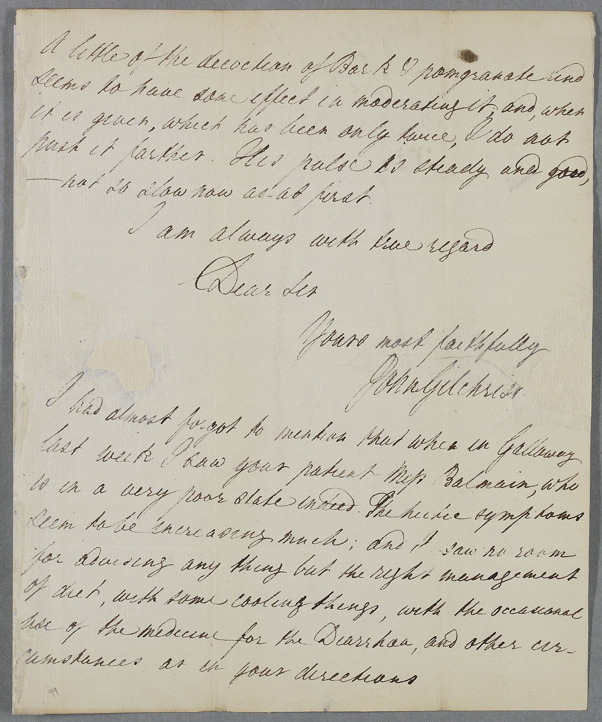 The Cullen Project | [ID:1881] From: Dr John Gilchrist (of Speddoch ...