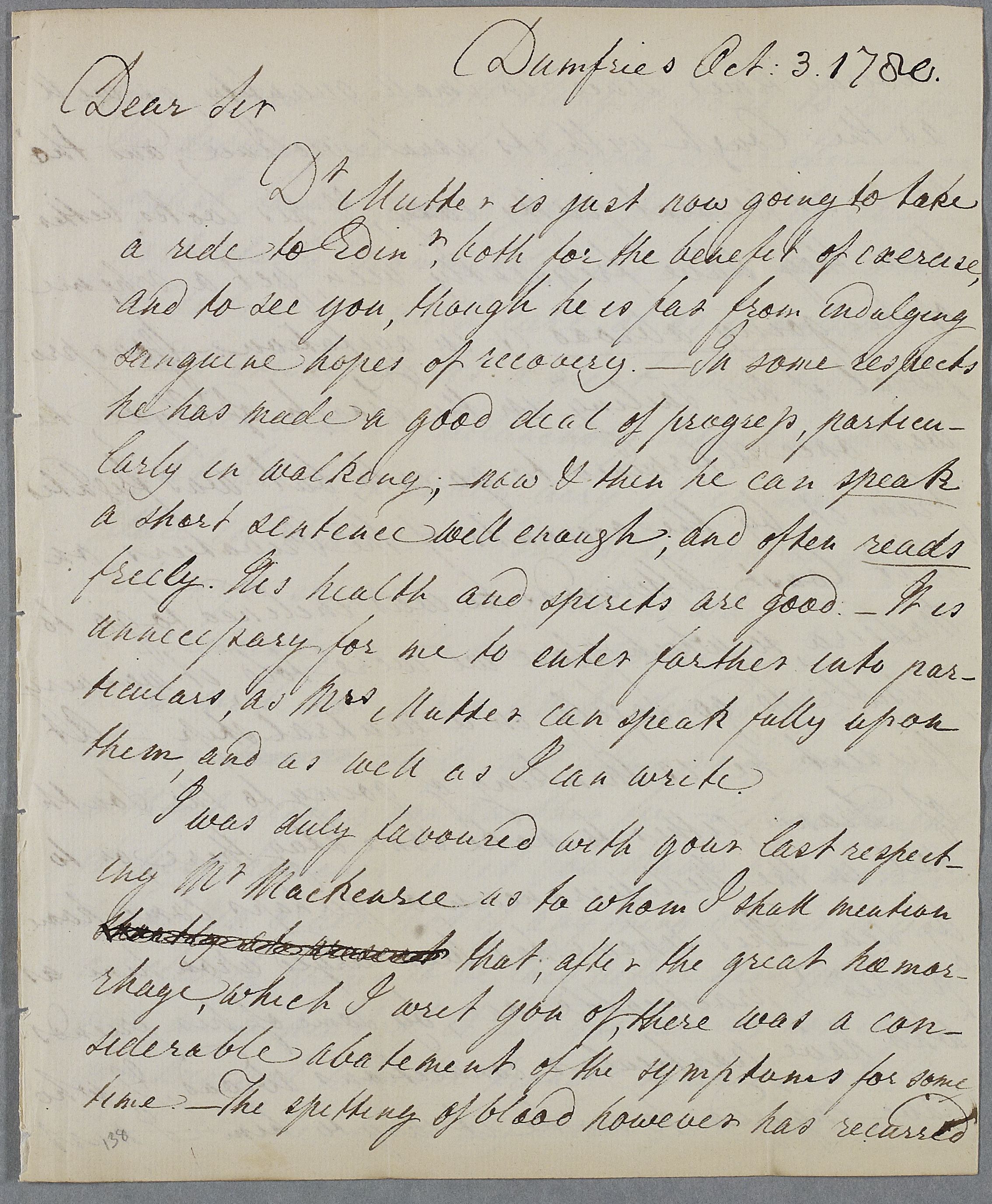 The Cullen Project | [ID:1925] From: Dr John Gilchrist (of Speddoch ...