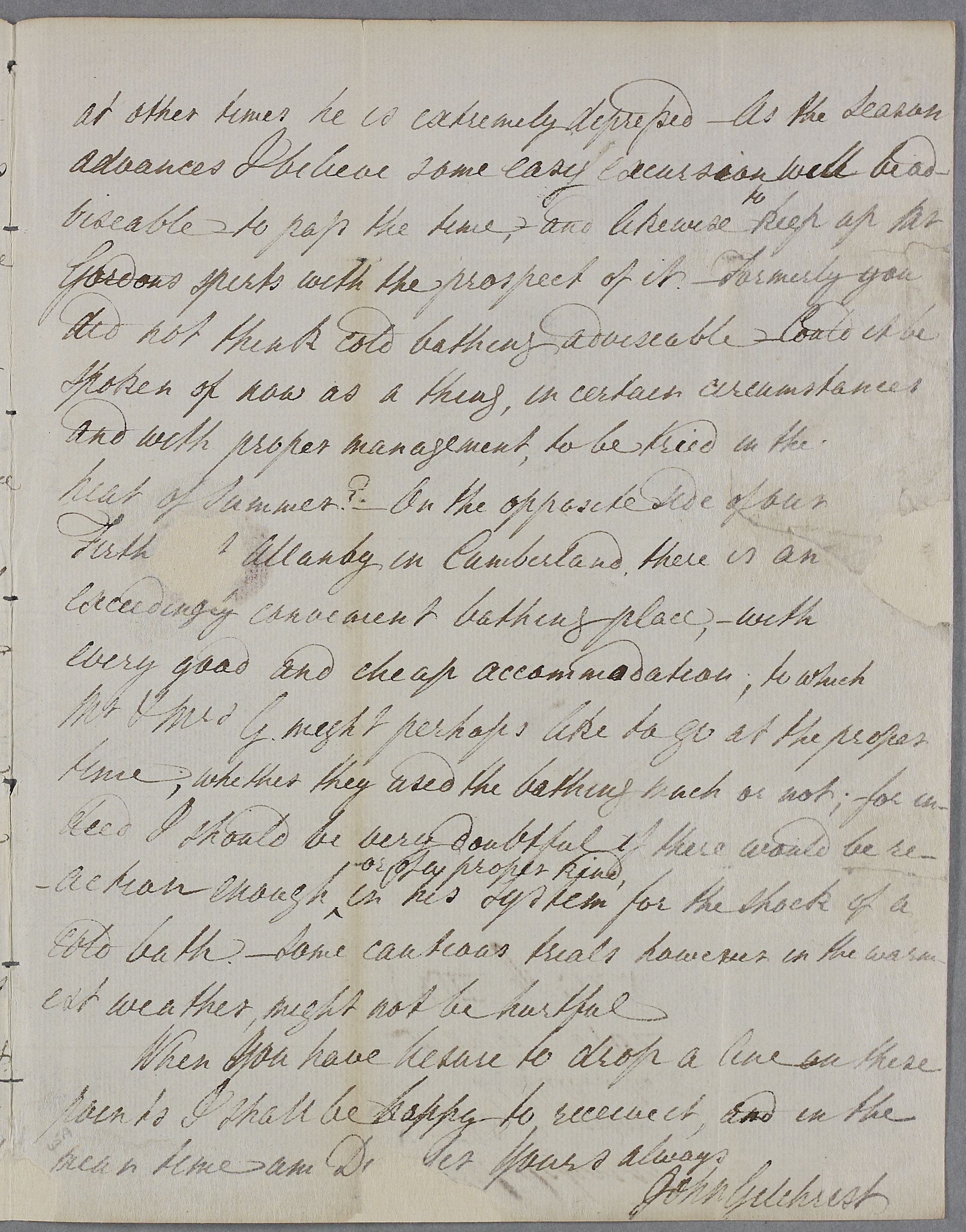 The Cullen Project | [ID:2165] From: Dr John Gilchrist (of Speddoch ...