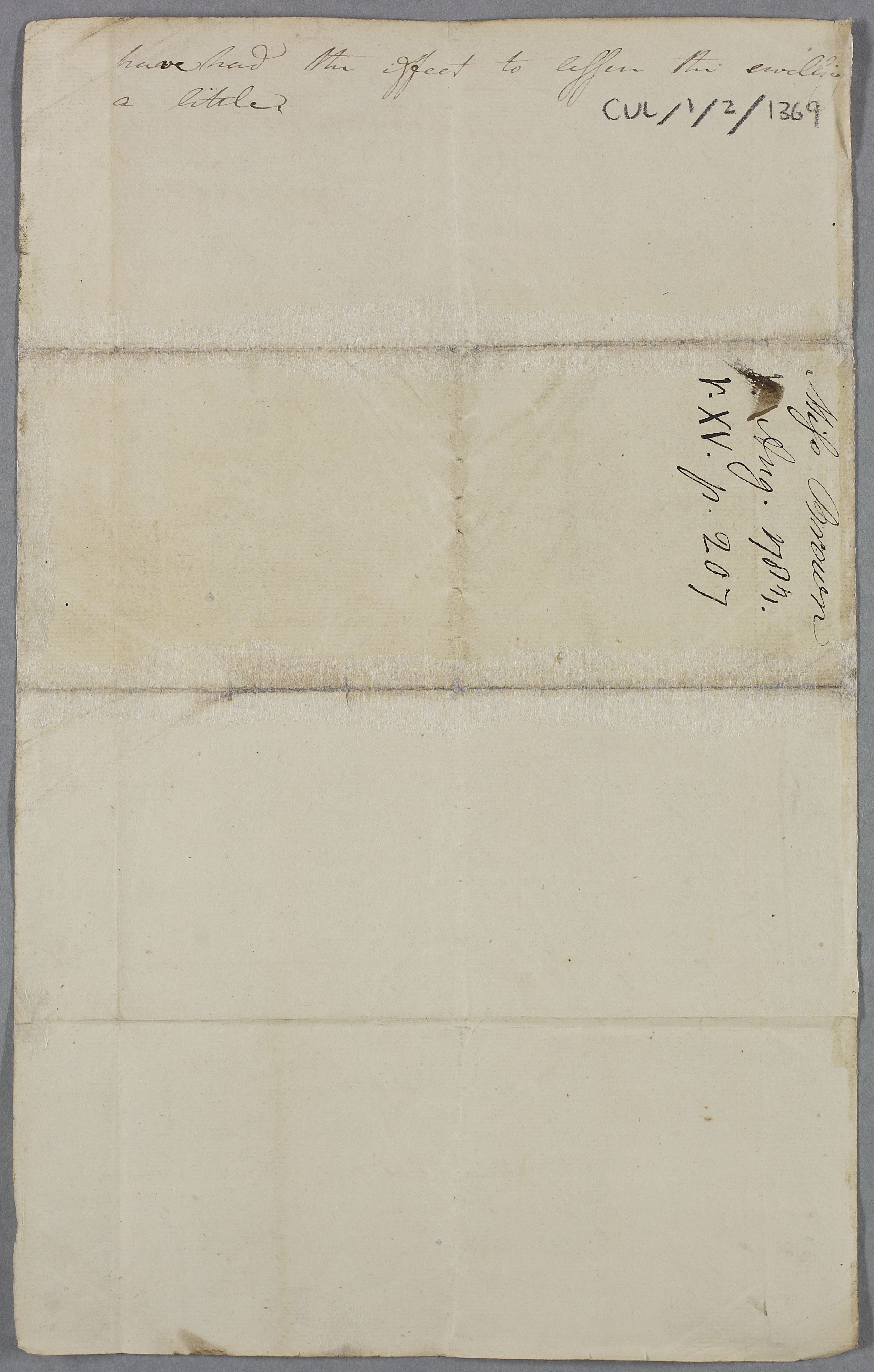 The Cullen Project | [ID:2312] Case Note / Regarding: Miss Brown (Patient) / August 1783 ...