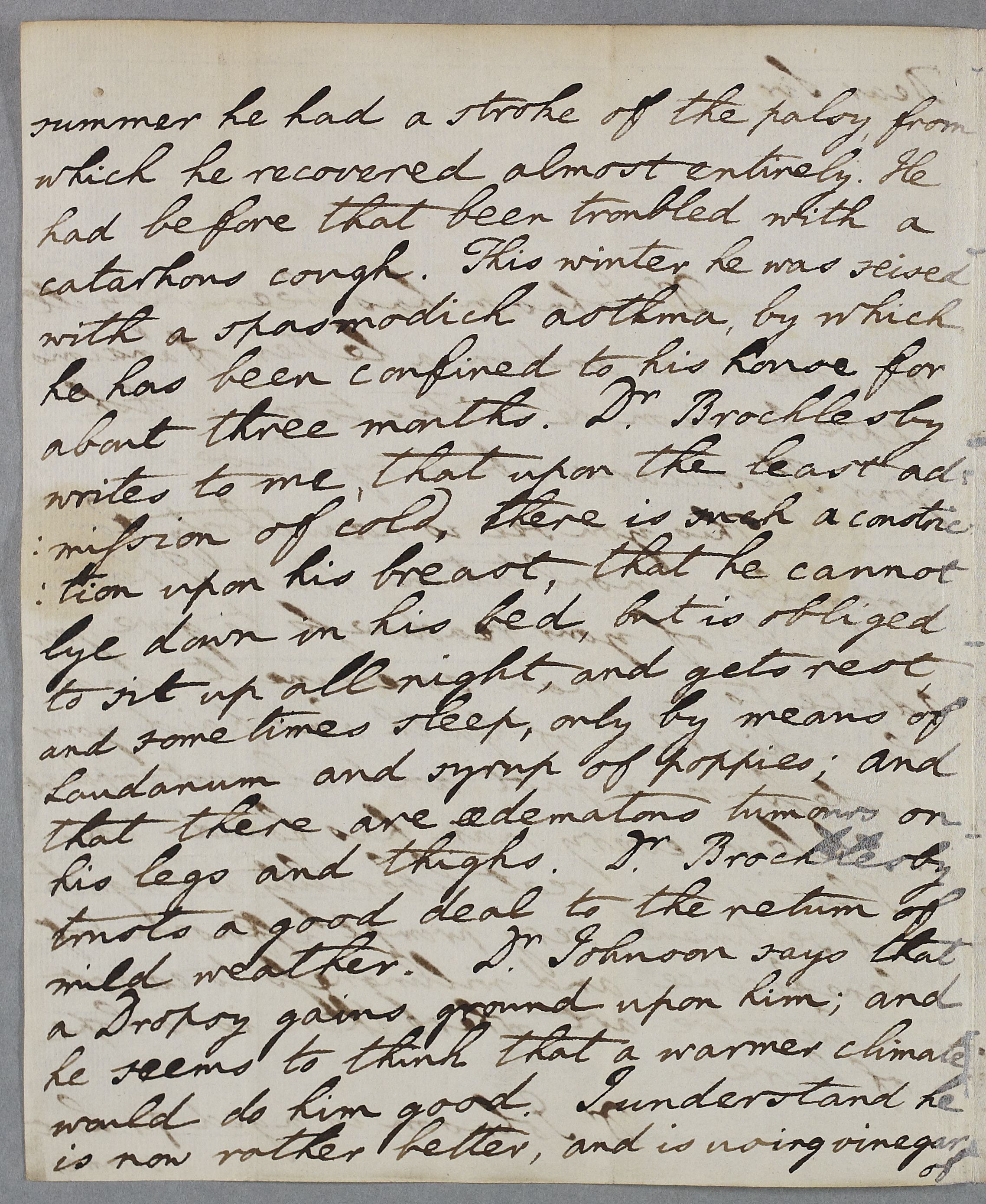 The Cullen Project | [ID:2412] From: Mr James Boswell / To: Dr William ...