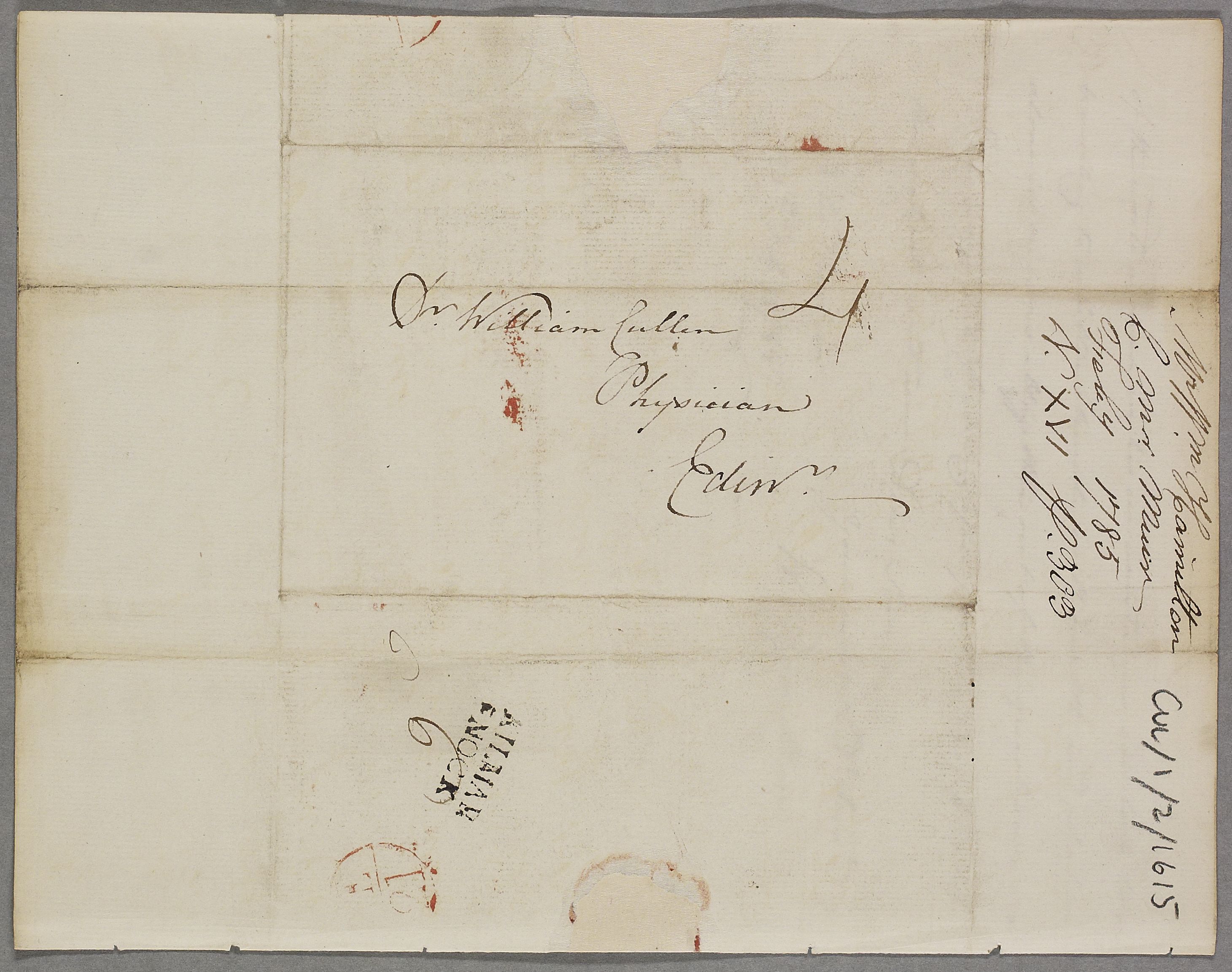 The Cullen Project | [ID:2566] From: Dr William Hamilton (in Glasgow ...