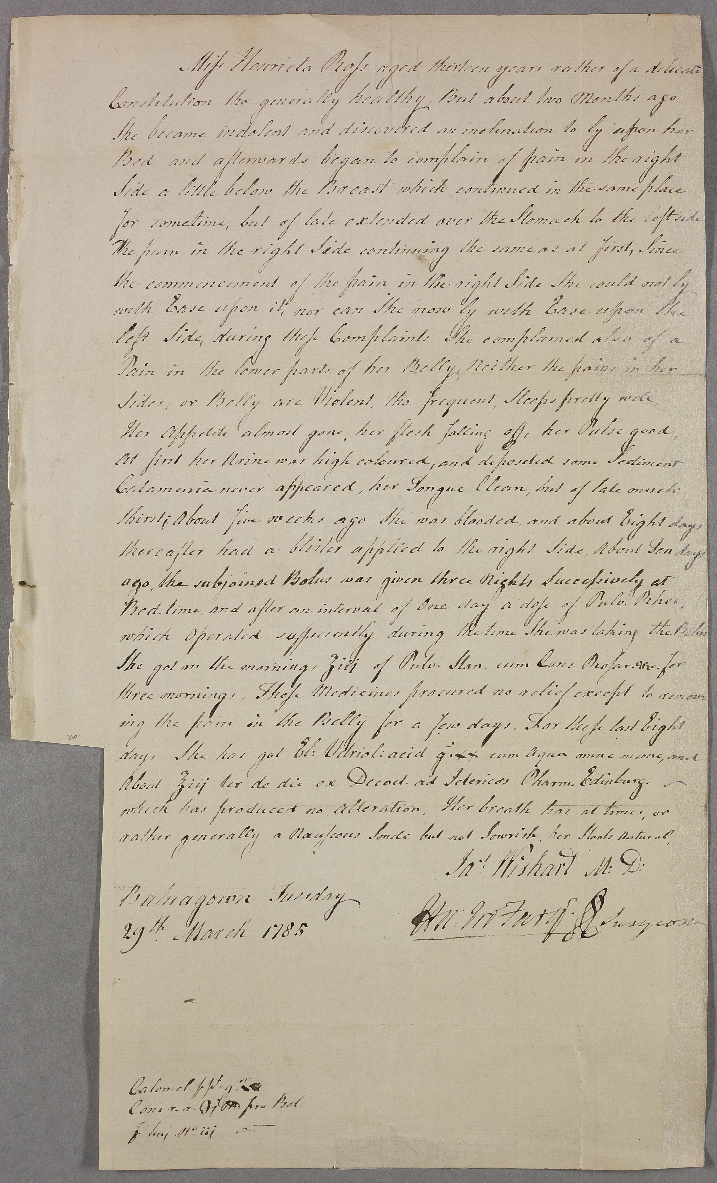 The Cullen Project | [ID:2585] From: Mr James Wishart / To: Dr William ...