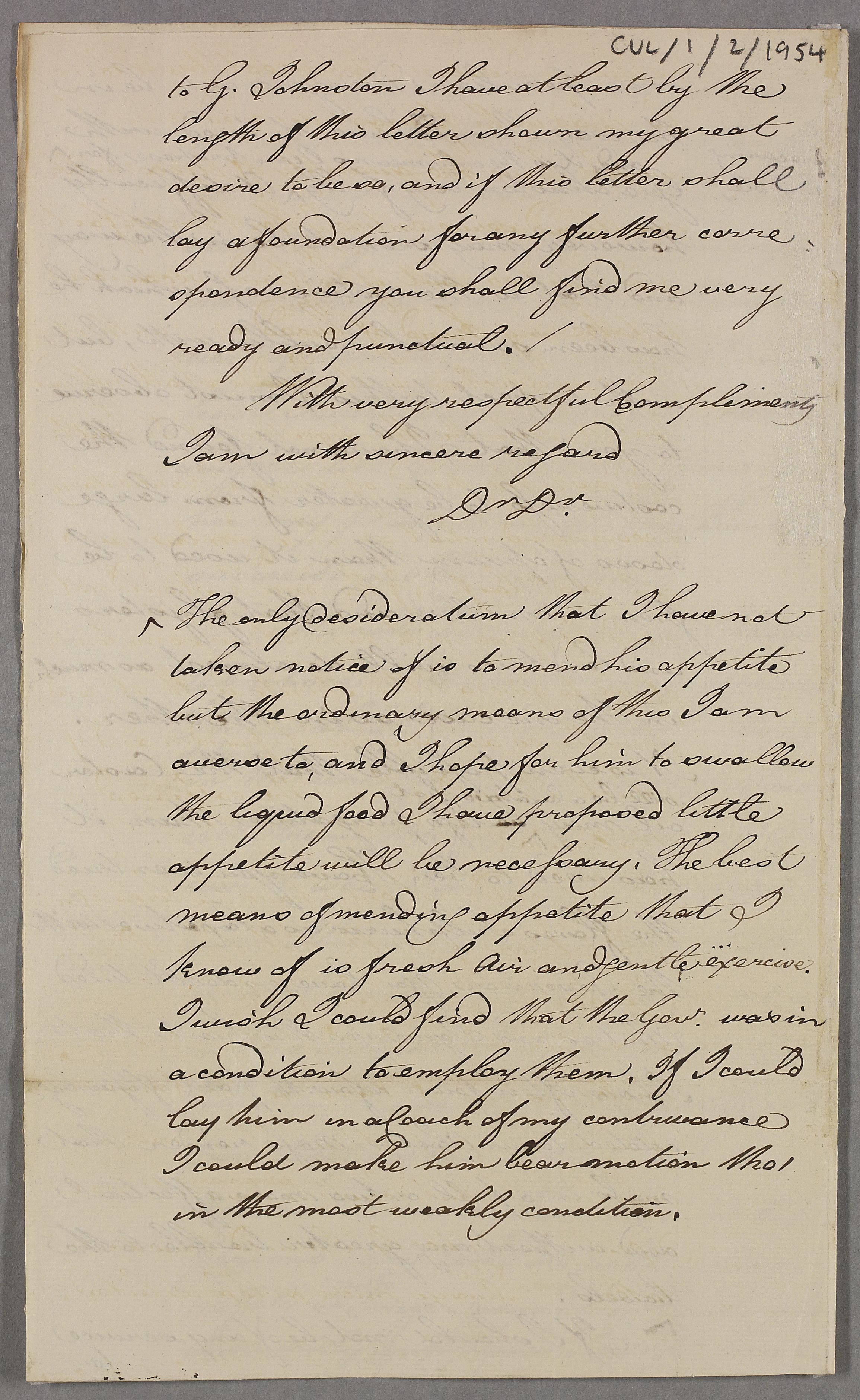 The Cullen Project | [ID:2921] From: Dr William Cullen (Professor ...