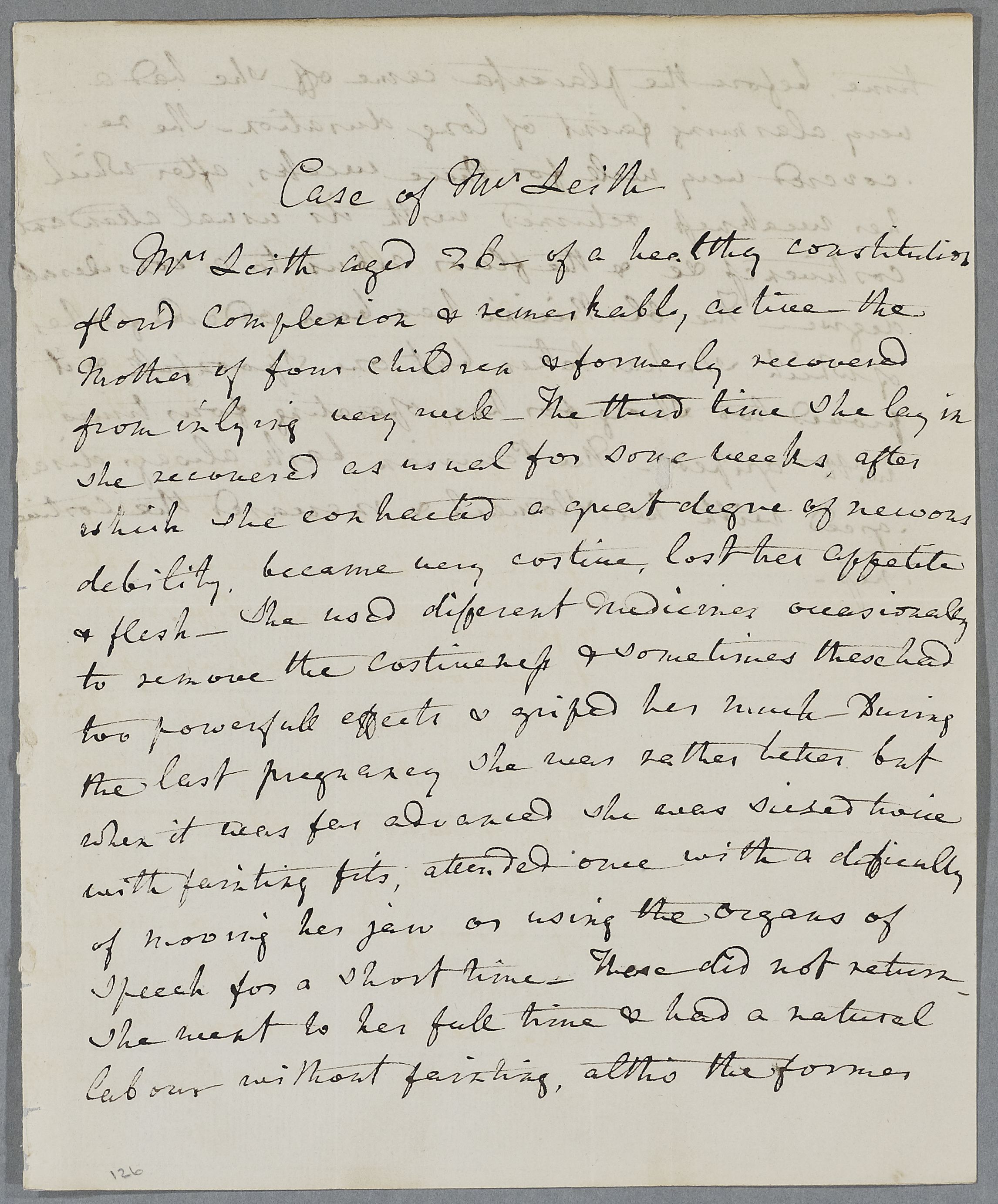 The Cullen Project | [ID:3470] Case Note / Regarding: Mrs Mary Leith ...