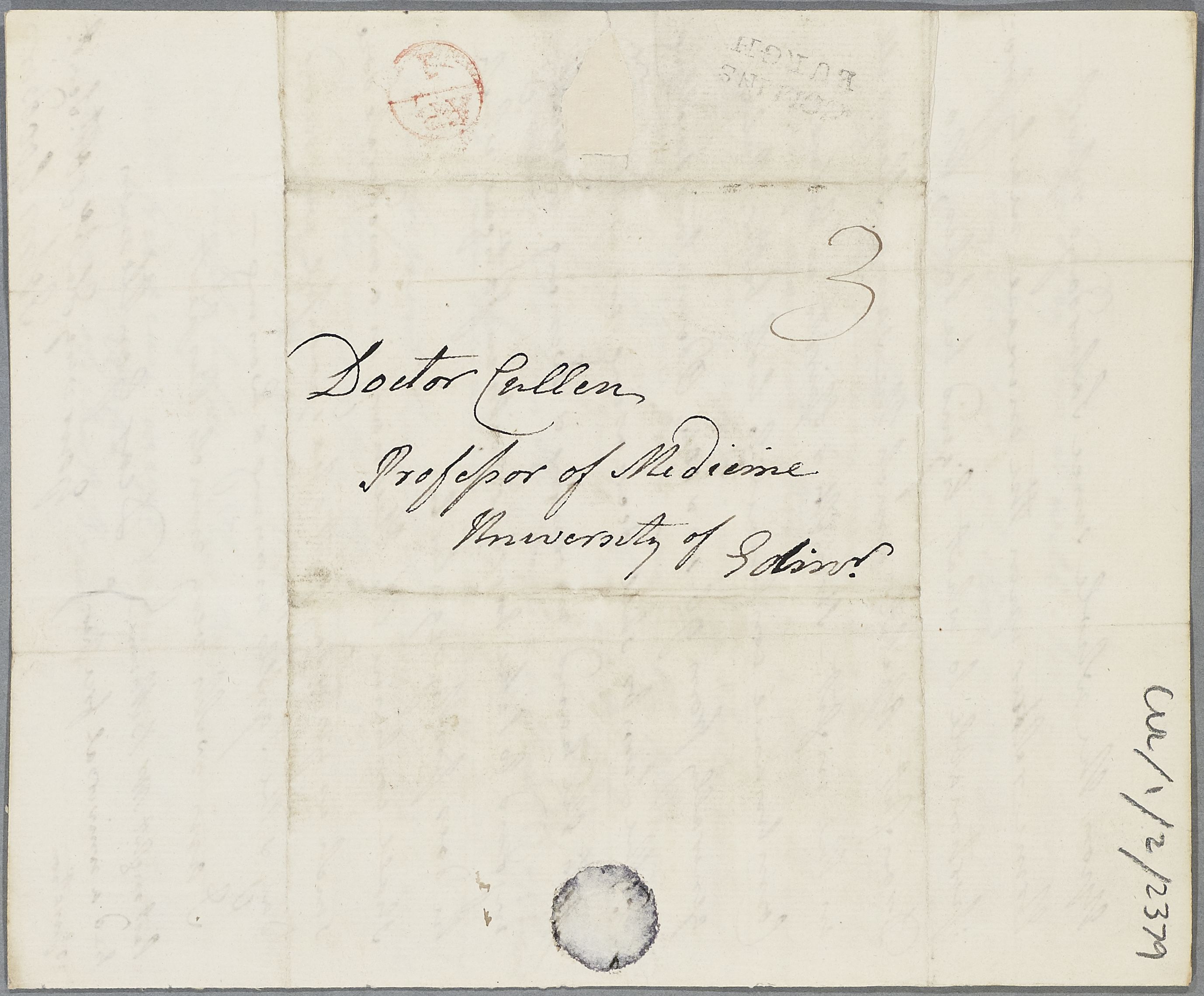 The Cullen Project | [ID:3488] From: Mr John Goodsir / To: Dr William ...