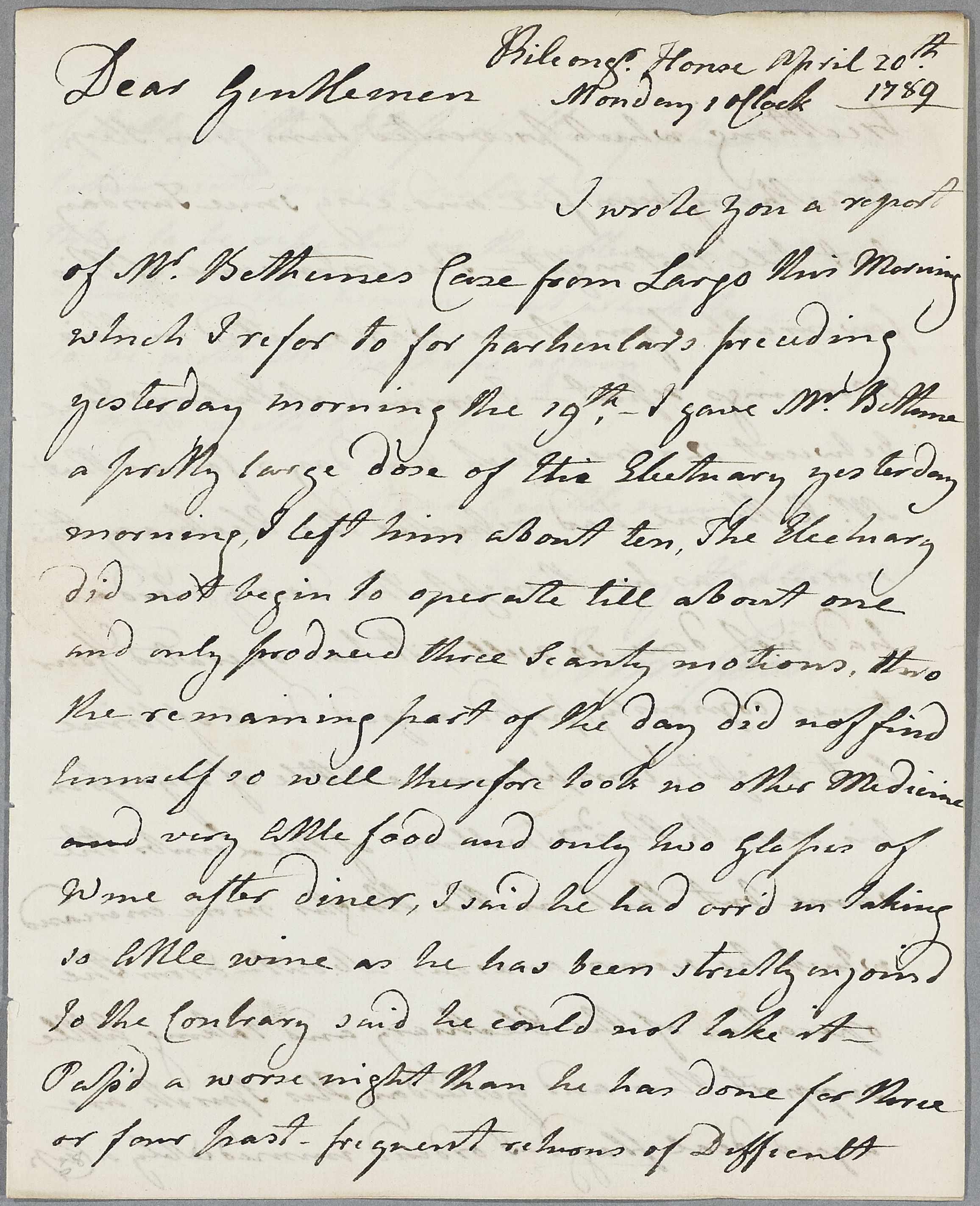 The Cullen Project | [ID:3501] From: Mr John Goodsir / To: Dr William ...