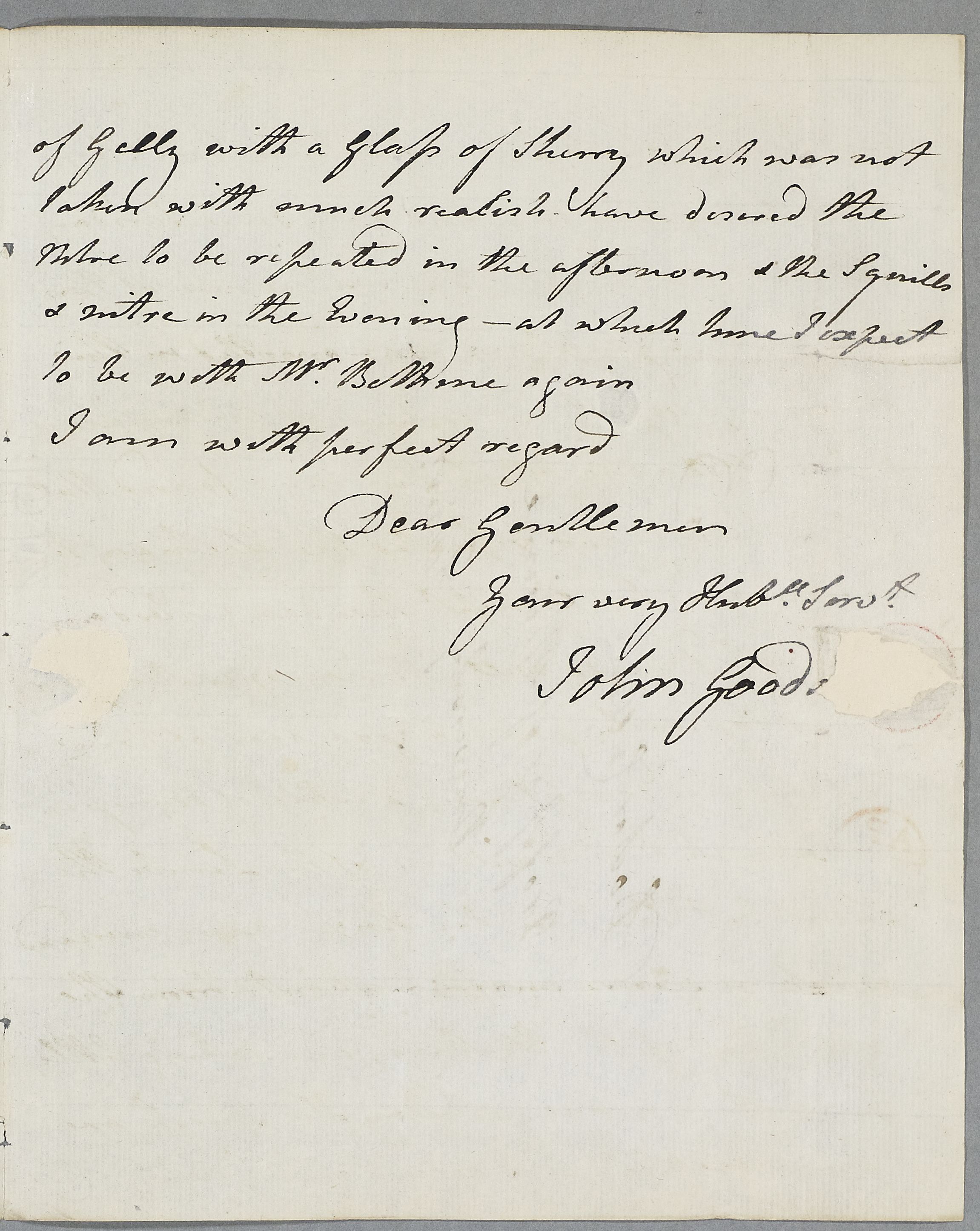 The Cullen Project | [ID:3501] From: Mr John Goodsir / To: Dr William ...