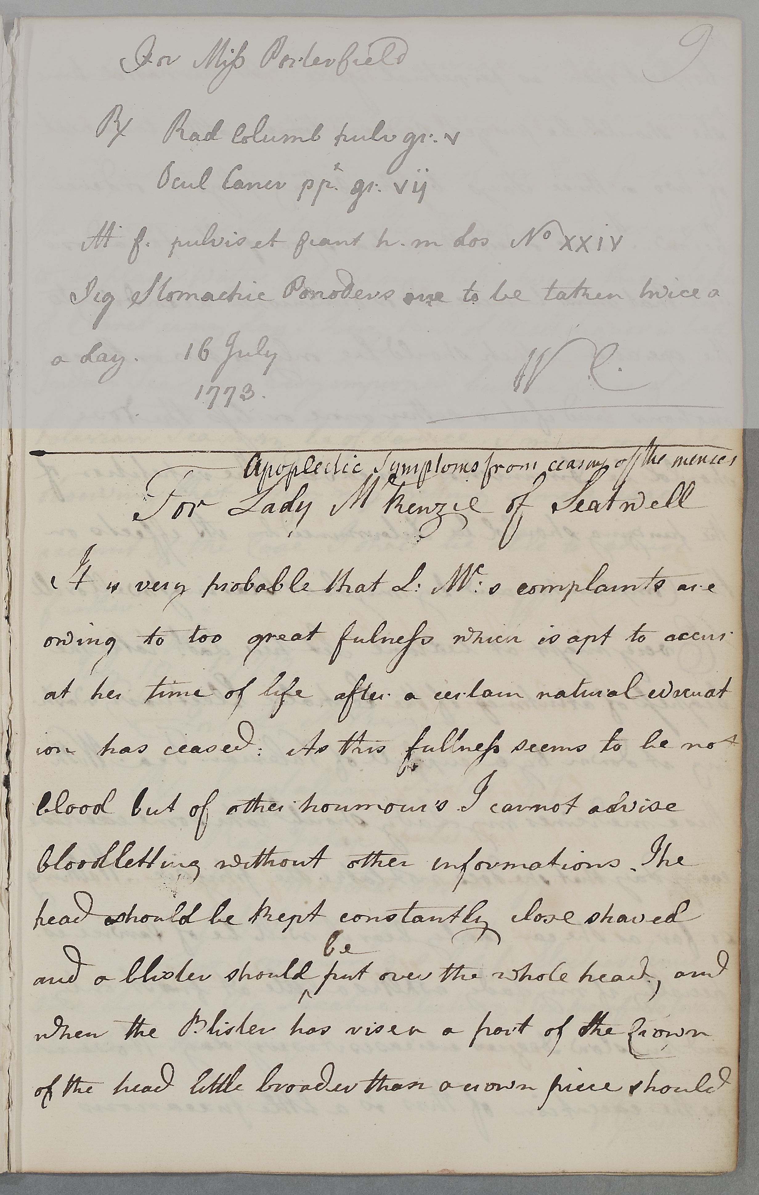 The Cullen Project | [ID:3745] From: Dr William Cullen (Professor ...