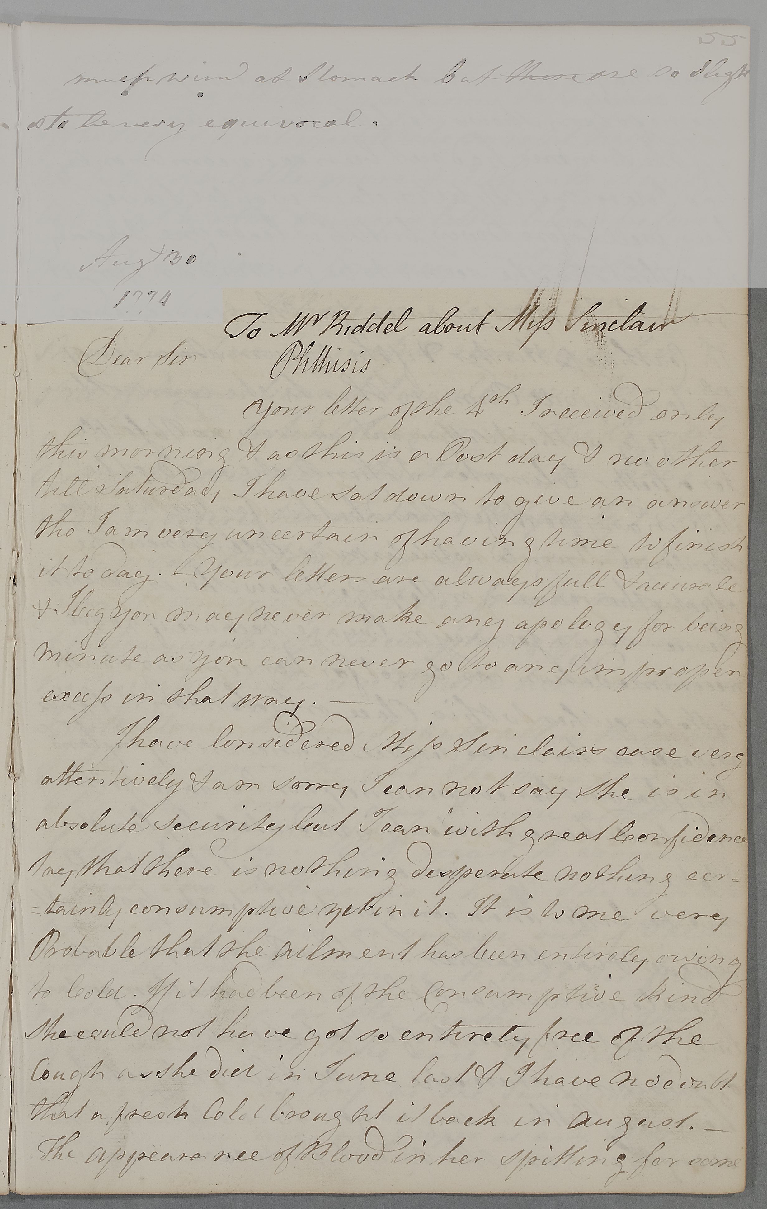 The Cullen Project | [ID:3765] From: Dr William Cullen (Professor ...