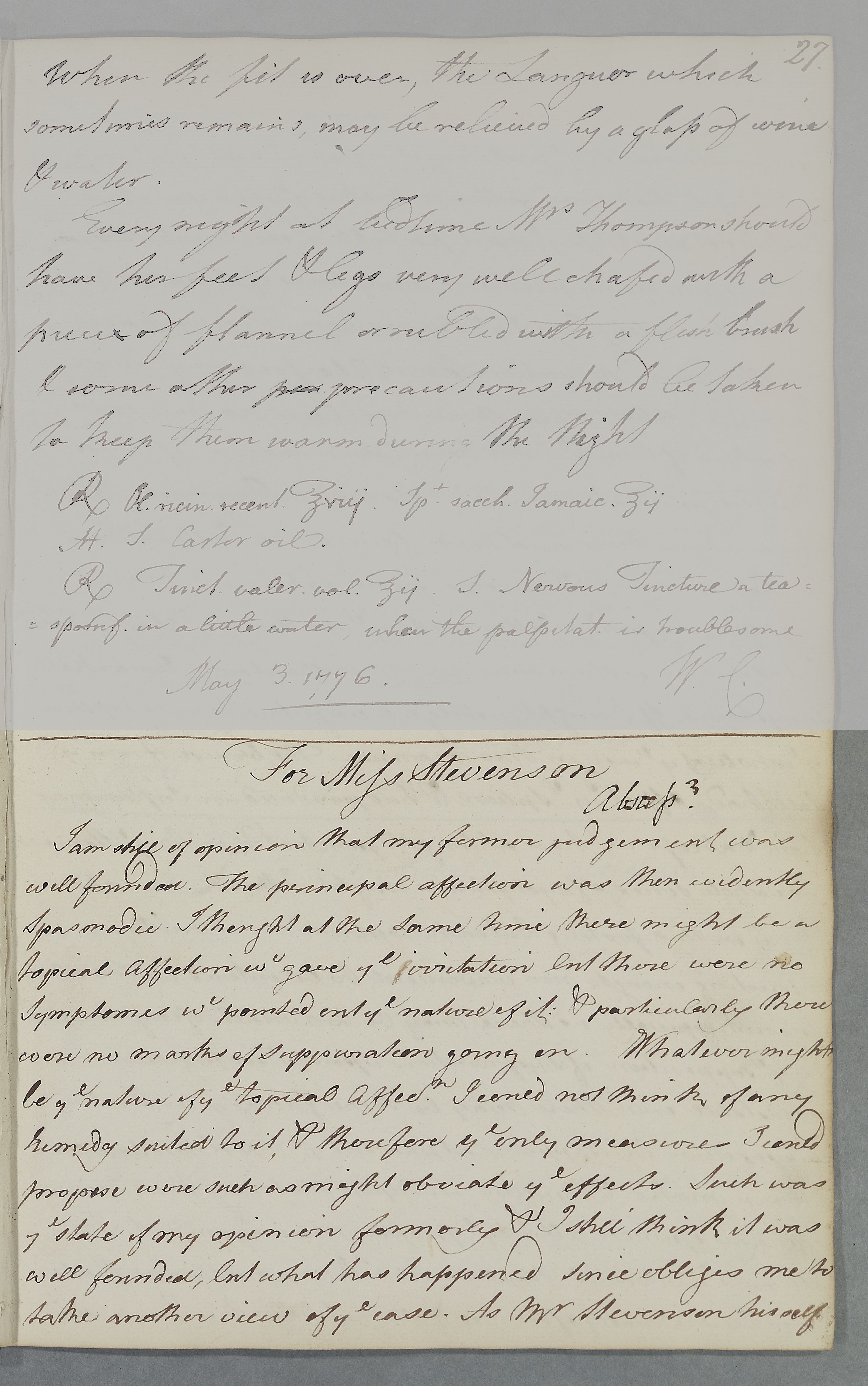 The Cullen Project | [ID:3808] From: Dr William Cullen (Professor ...