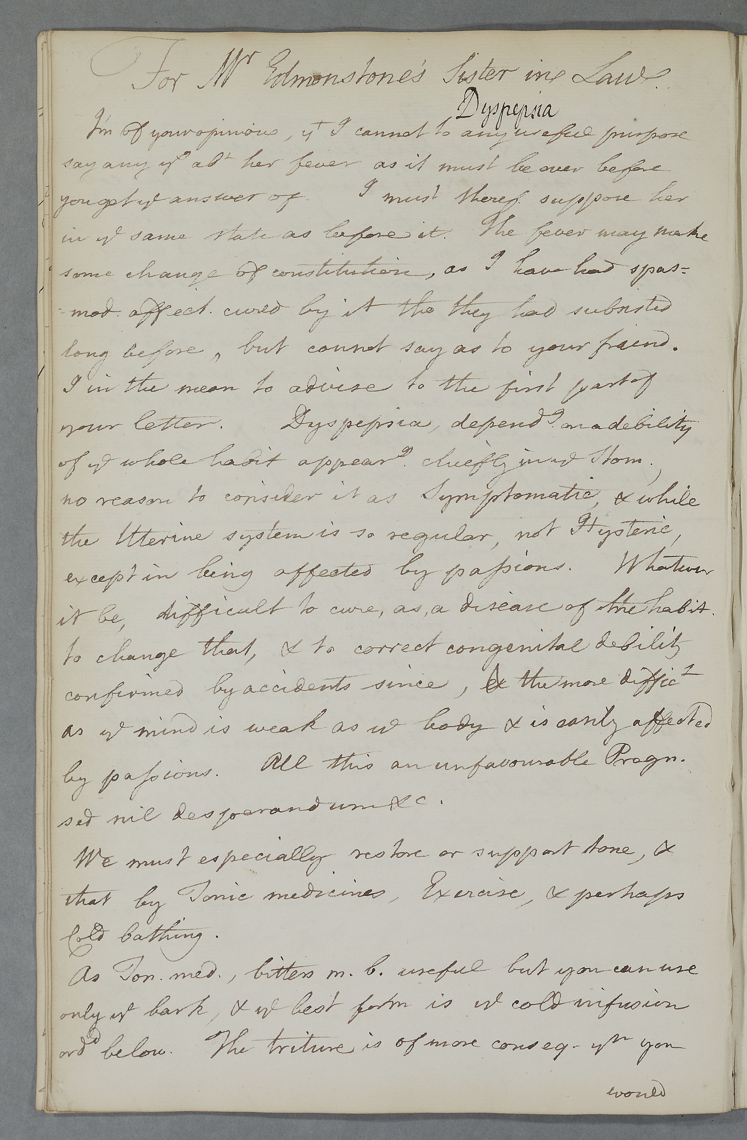 The Cullen Project | [ID:3818] From: Dr William Cullen (Professor ...