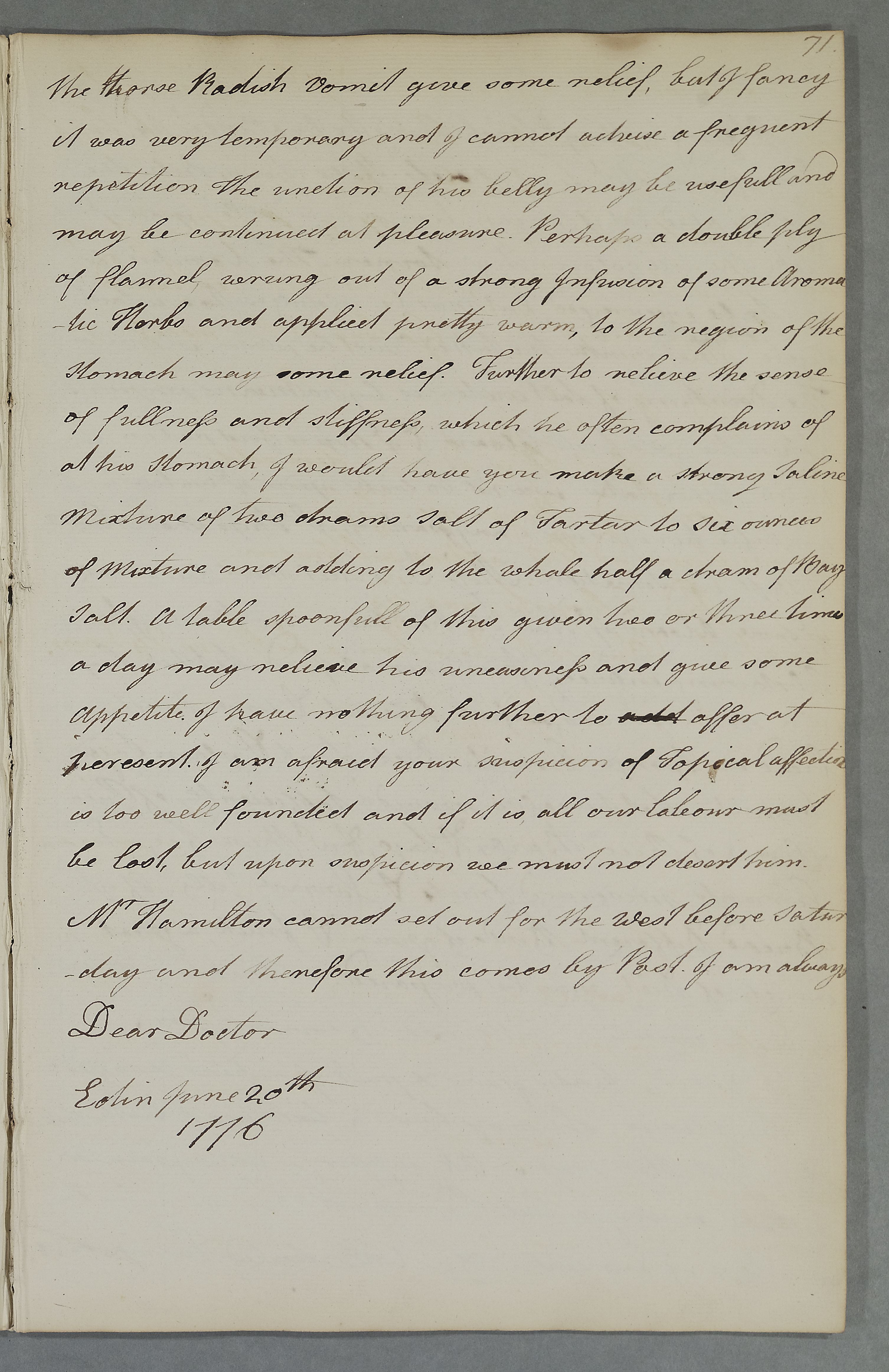 The Cullen Project | [ID:3837] From: Dr William Cullen (Professor ...