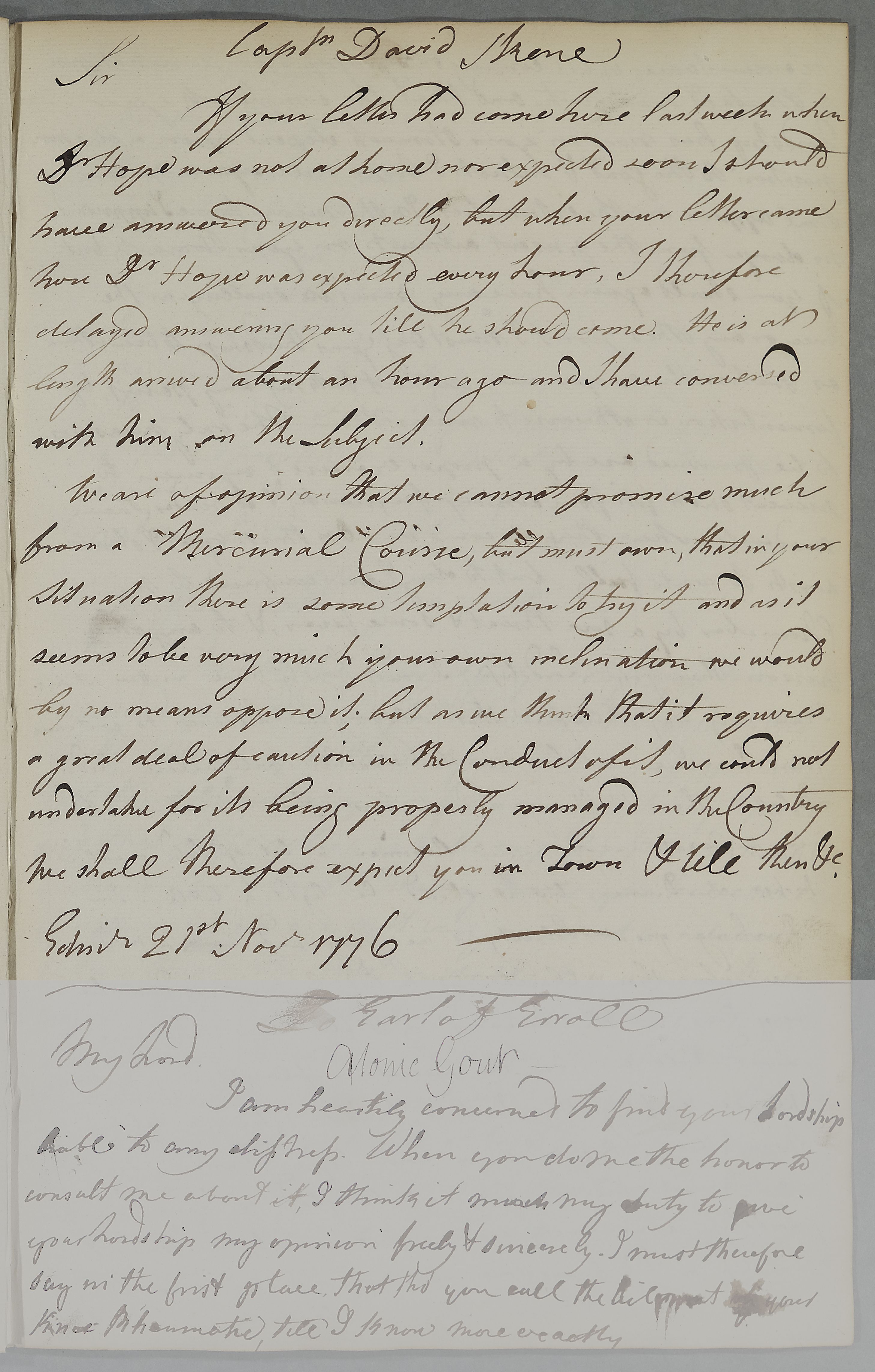 The Cullen Project | [ID:3956] From: Dr William Cullen (Professor ...