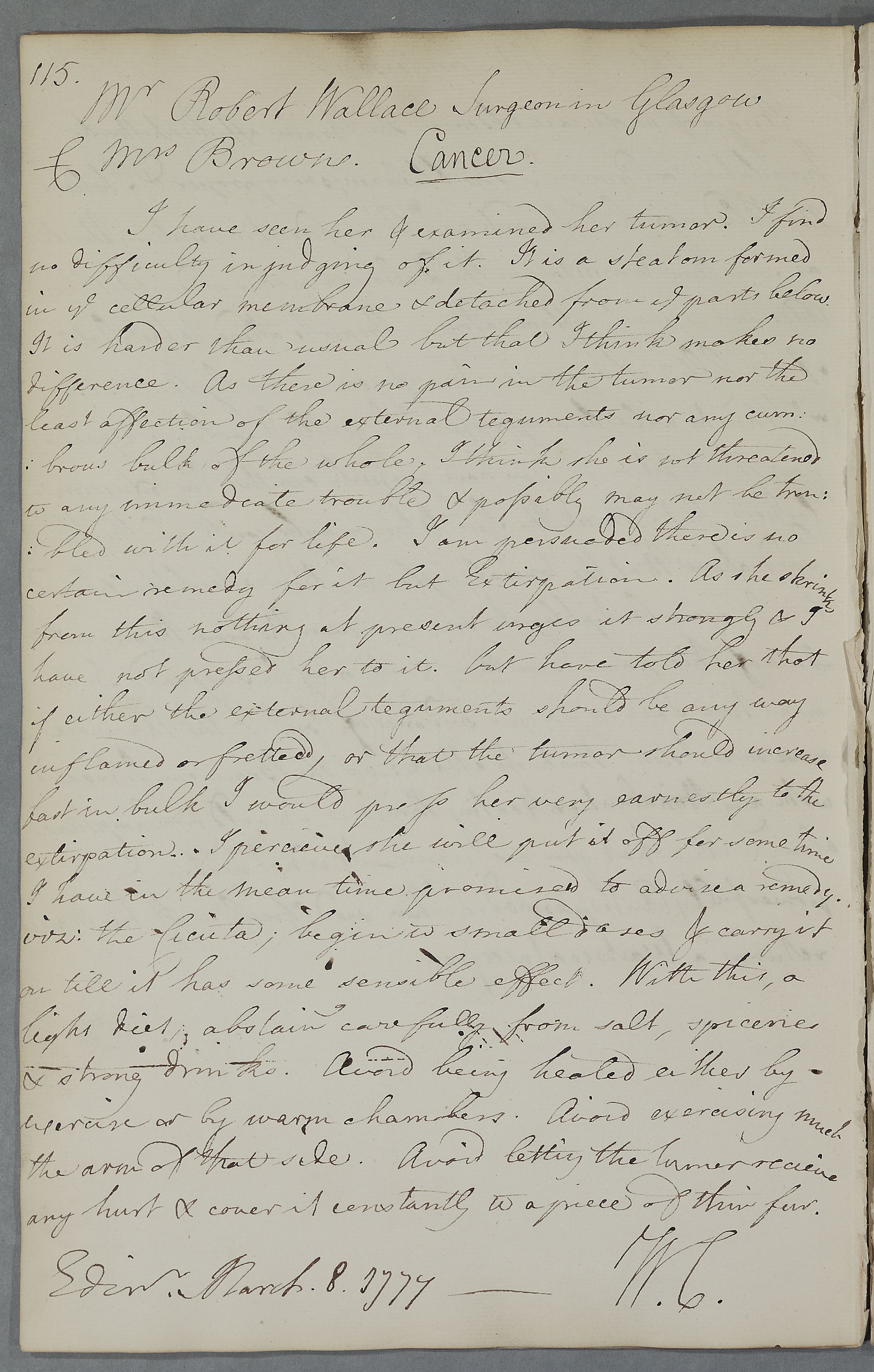 The Cullen Project | [ID:4011] From: Dr William Cullen (Professor ...