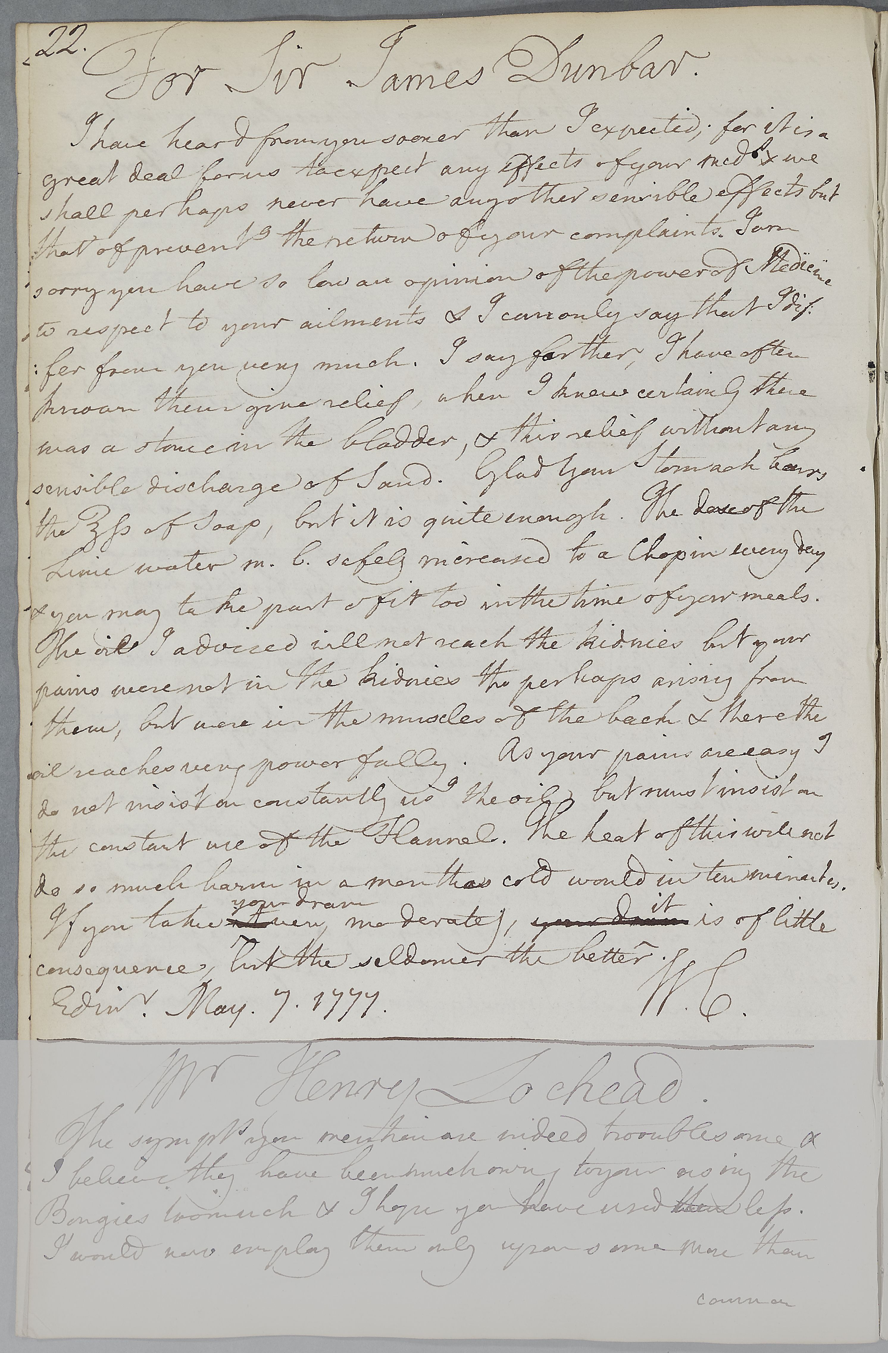 The Cullen Project | [ID:4053] From: Dr William Cullen (Professor ...