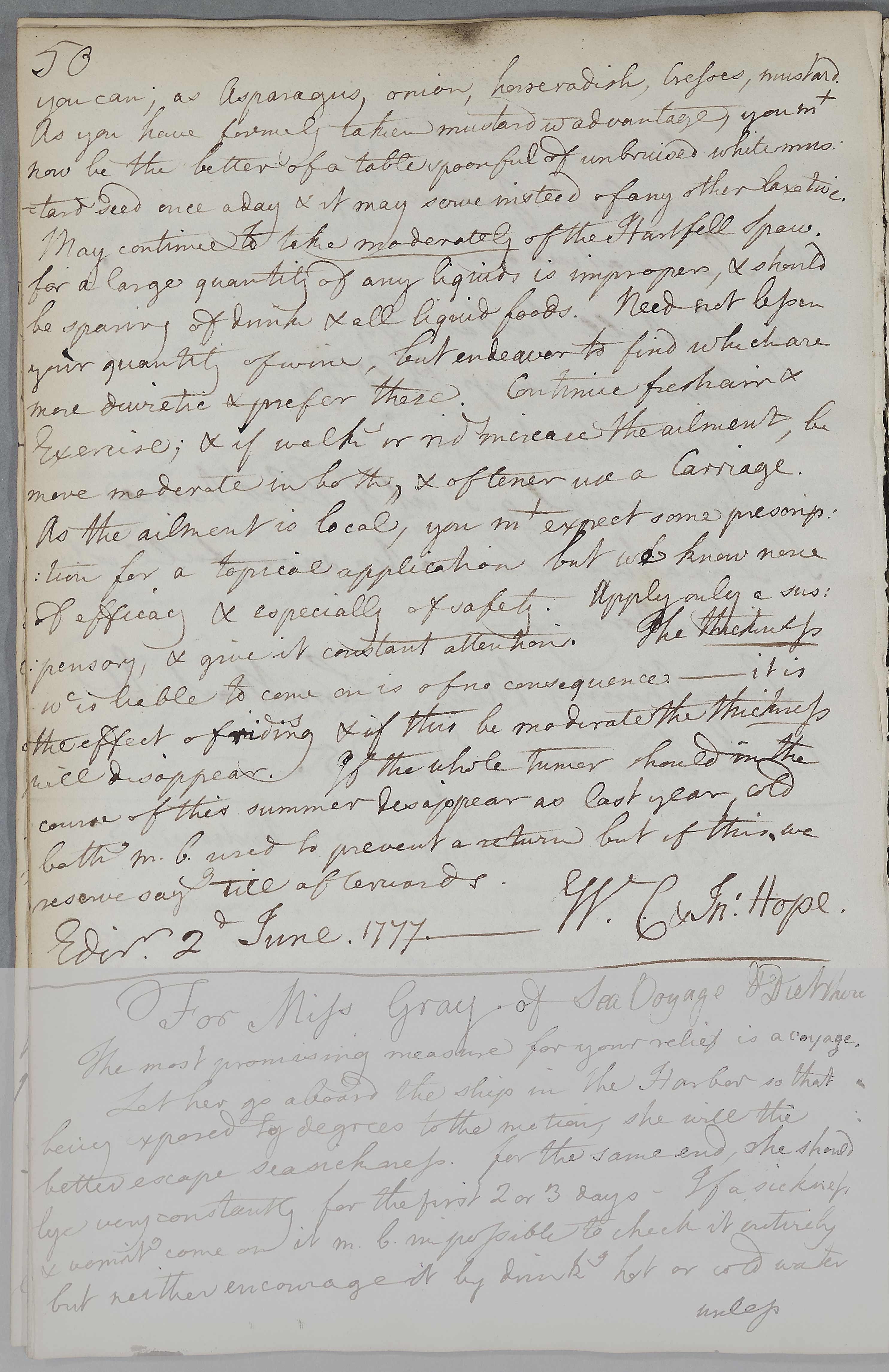 The Cullen Project | [ID:4076] From: Dr William Cullen (Professor ...