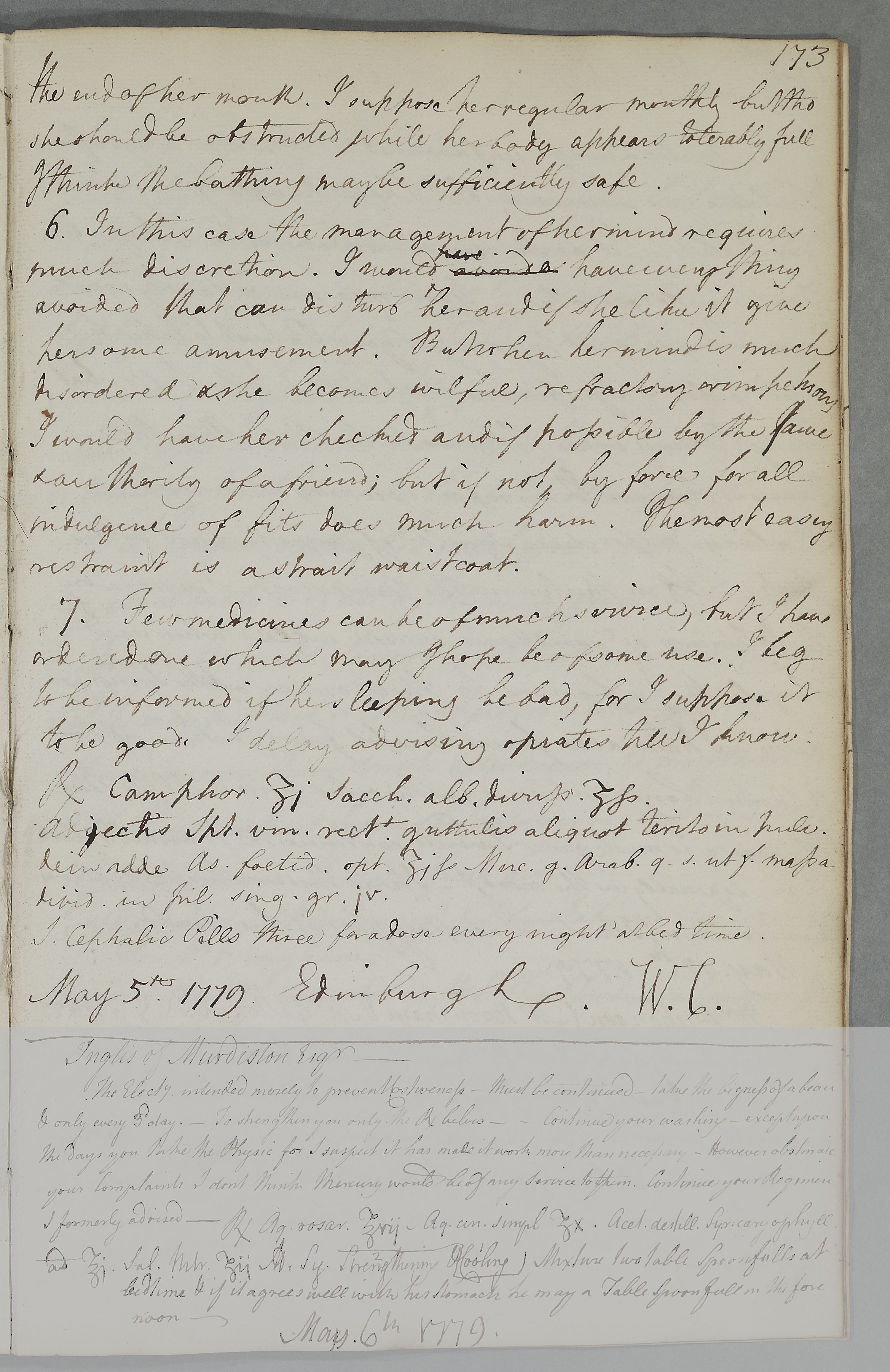 The Cullen Project | [ID:4423] From: Dr William Cullen (Professor ...