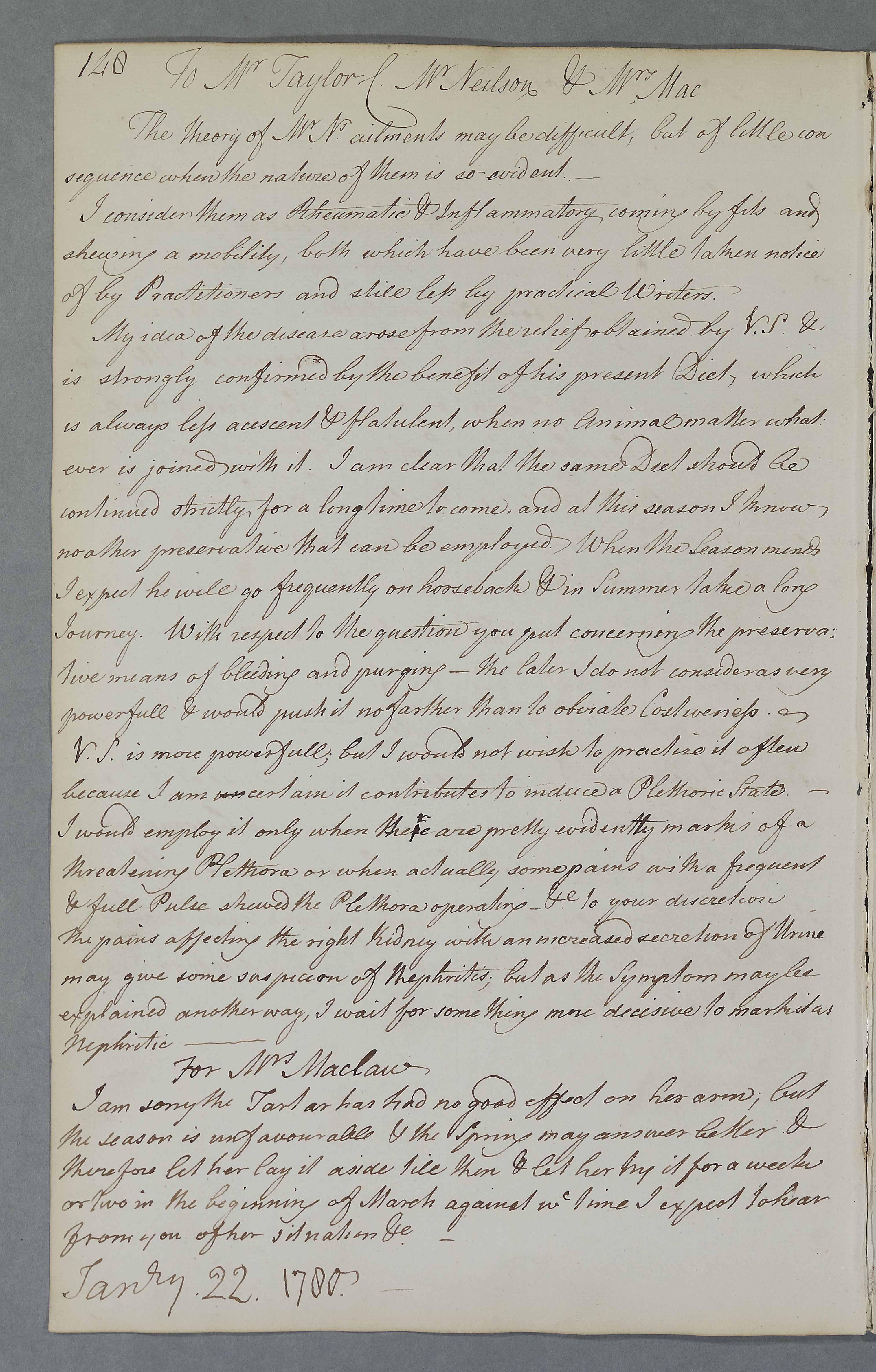 The Cullen Project | [ID:4569] From: Dr William Cullen (Professor ...