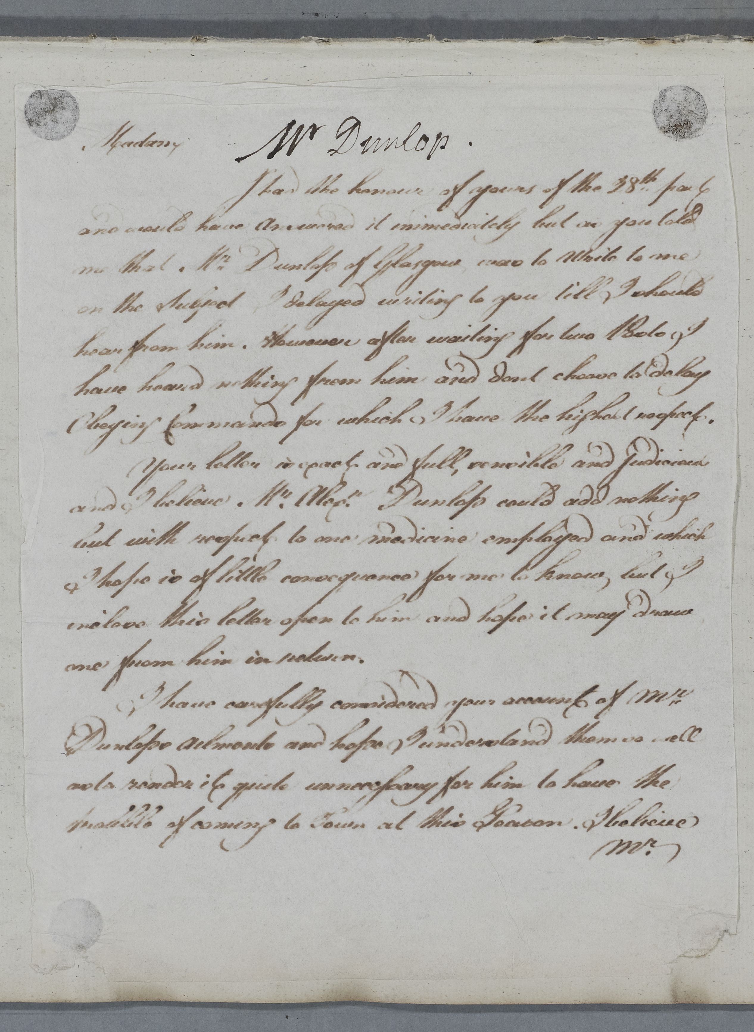 The Cullen Project | [ID:4599] From: Dr William Cullen (Professor ...