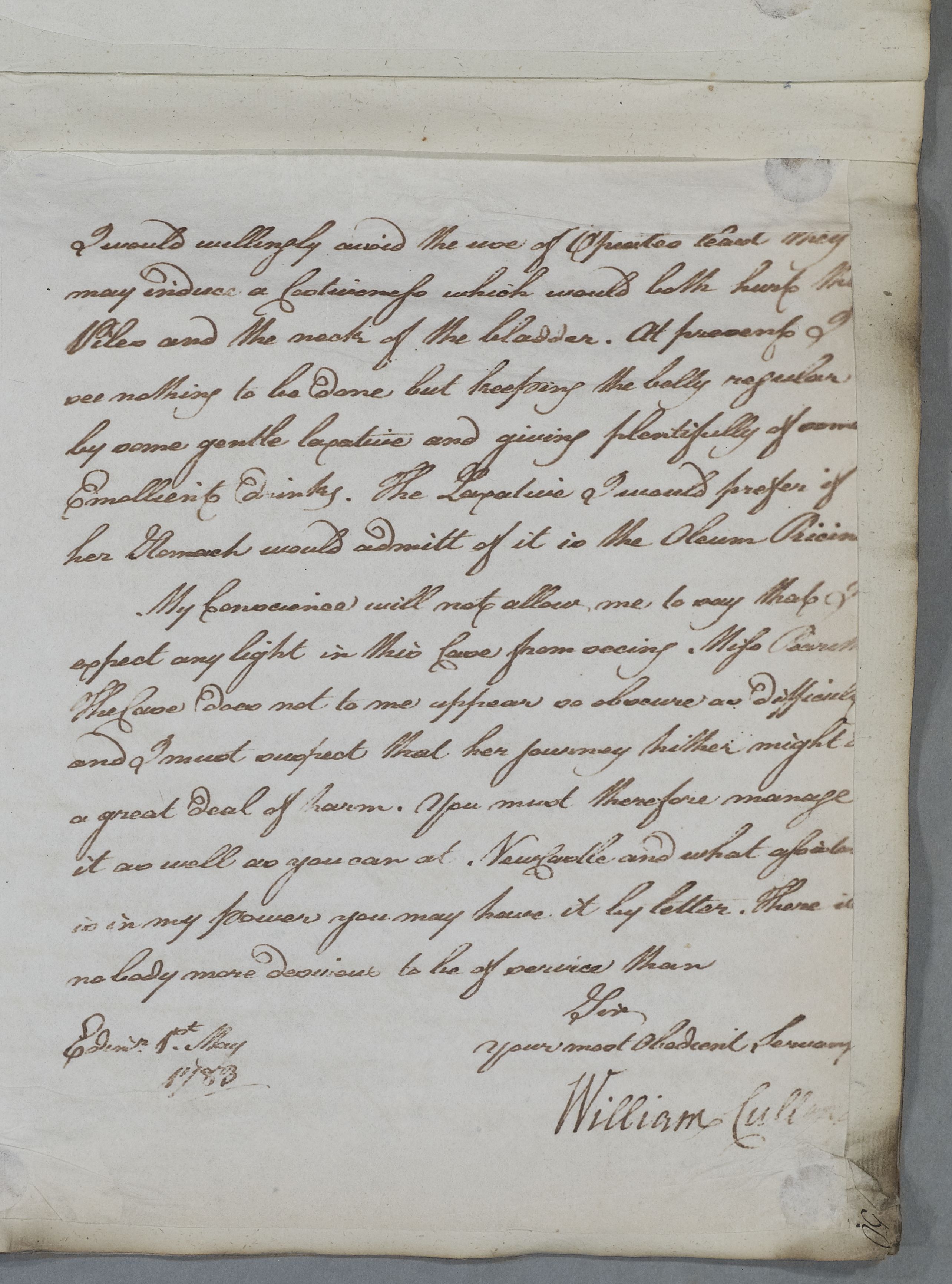 The Cullen Project | [ID:4623] From: Dr William Cullen (Professor ...