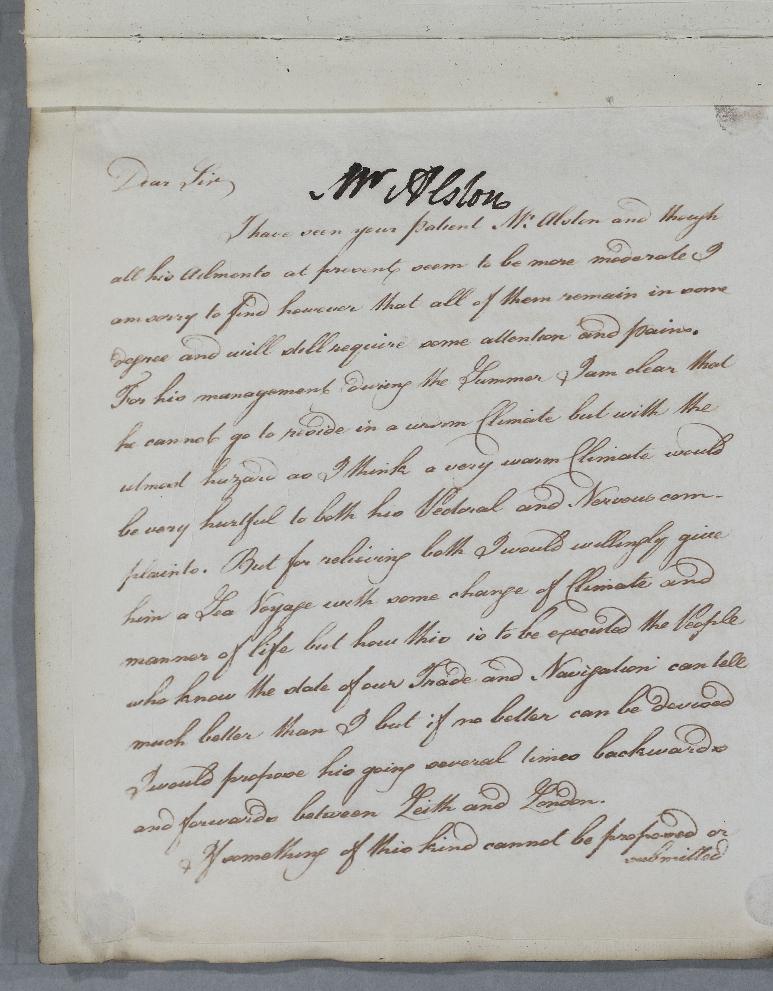 The Cullen Project | [ID:4627] From: Dr William Cullen (Professor ...