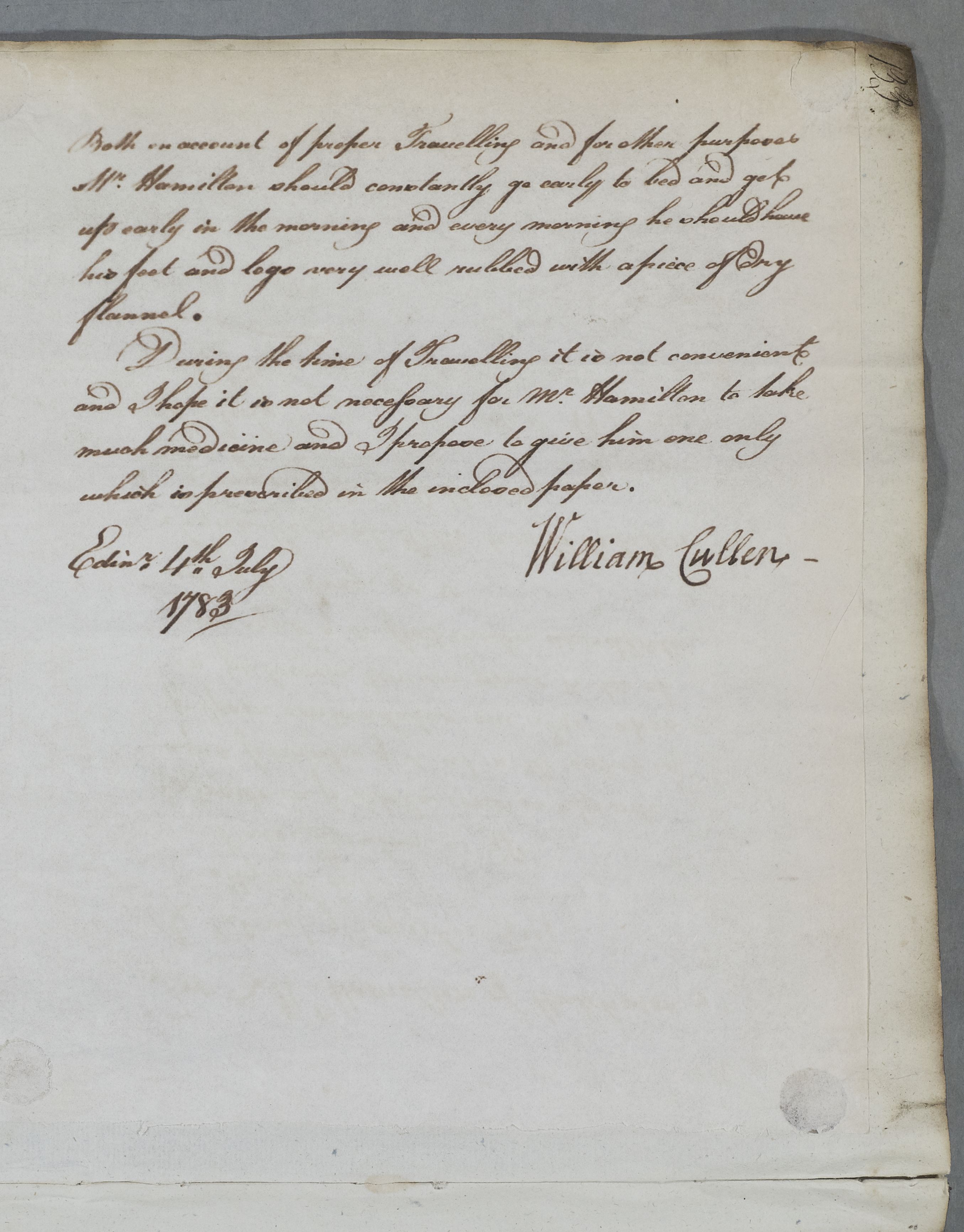 The Cullen Project | [ID:4658] From: Dr William Cullen (Professor ...