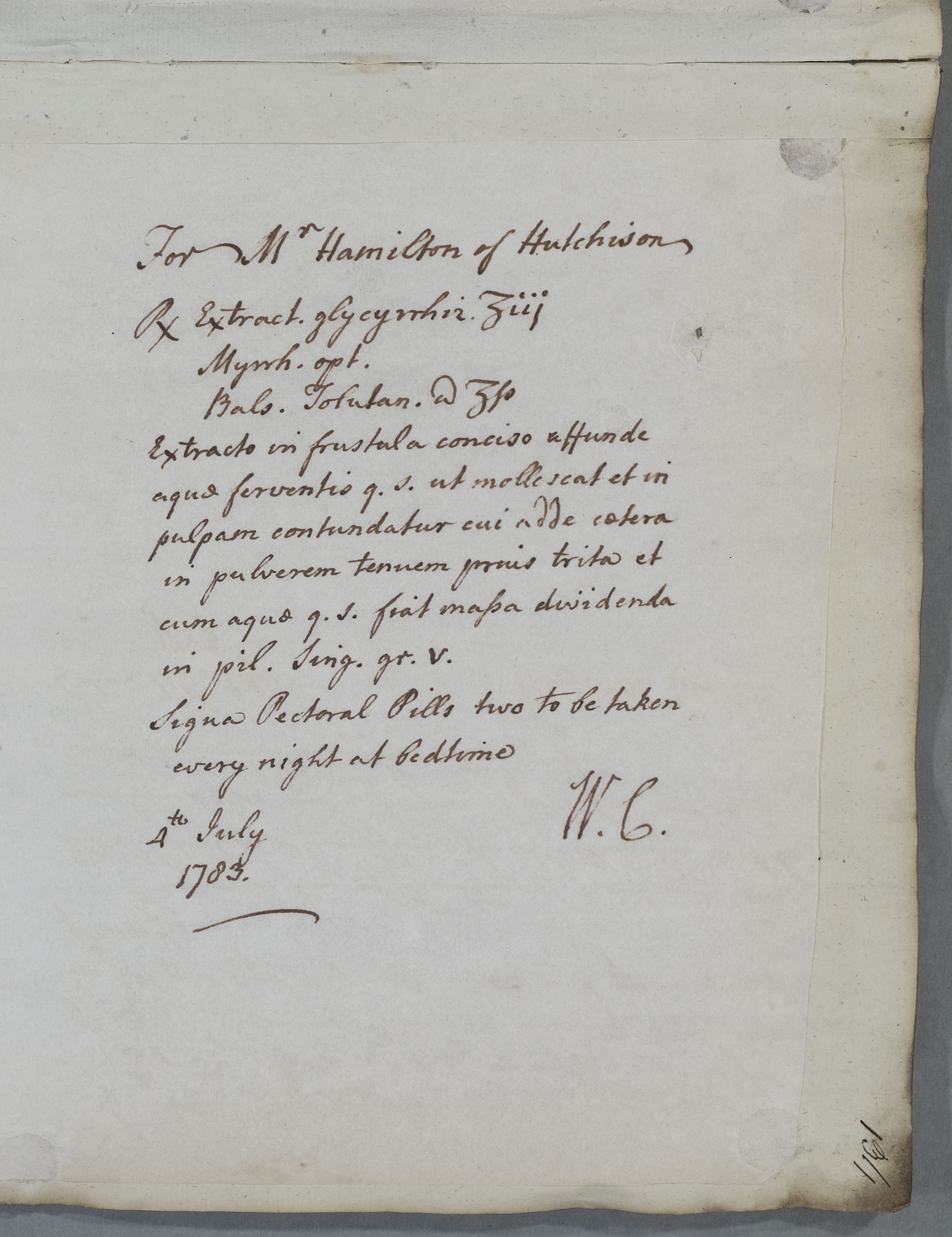 The Cullen Project | [ID:4658] From: Dr William Cullen (Professor ...