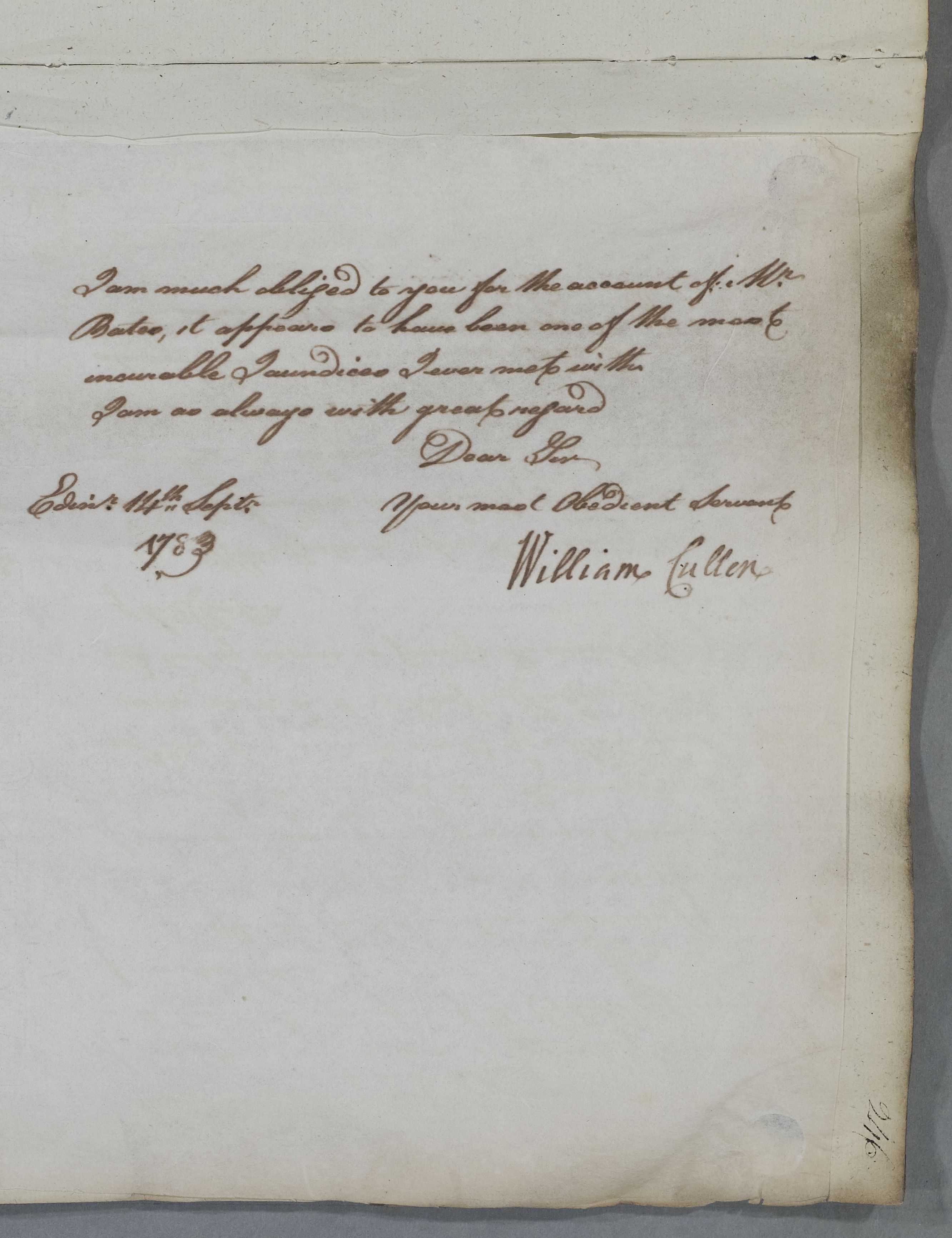 The Cullen Project | [ID:4709] From: Dr William Cullen (Professor ...