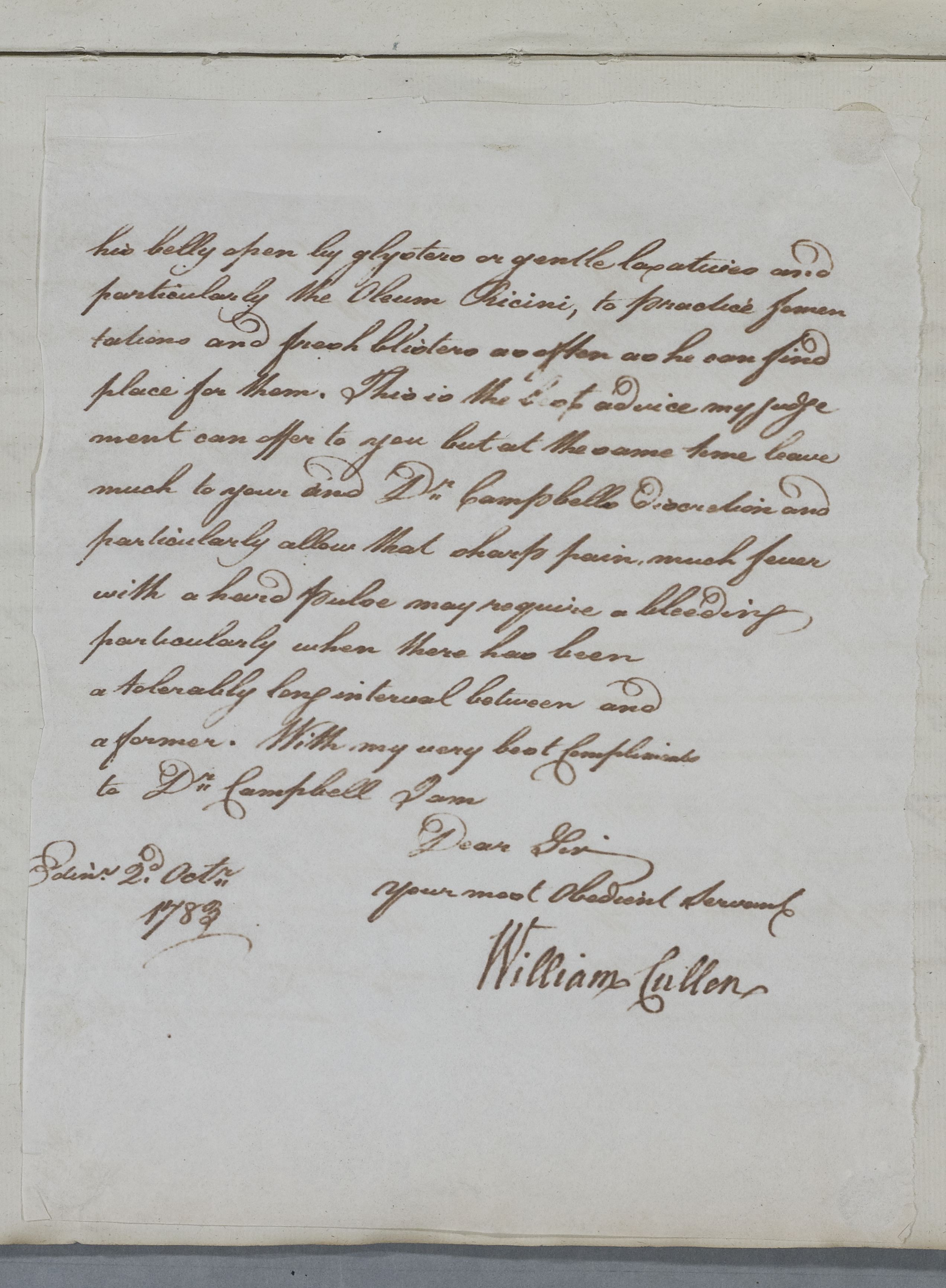 The Cullen Project | [ID:4718] From: Dr William Cullen (Professor ...