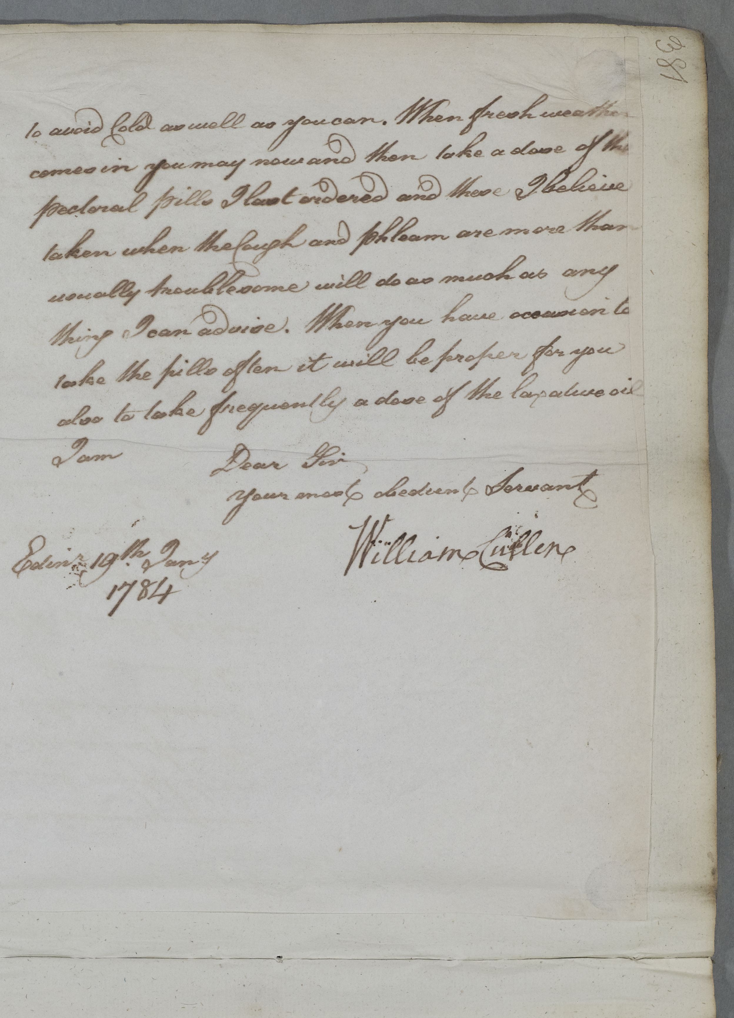 The Cullen Project | [ID:4773] From: Dr William Cullen (Professor ...