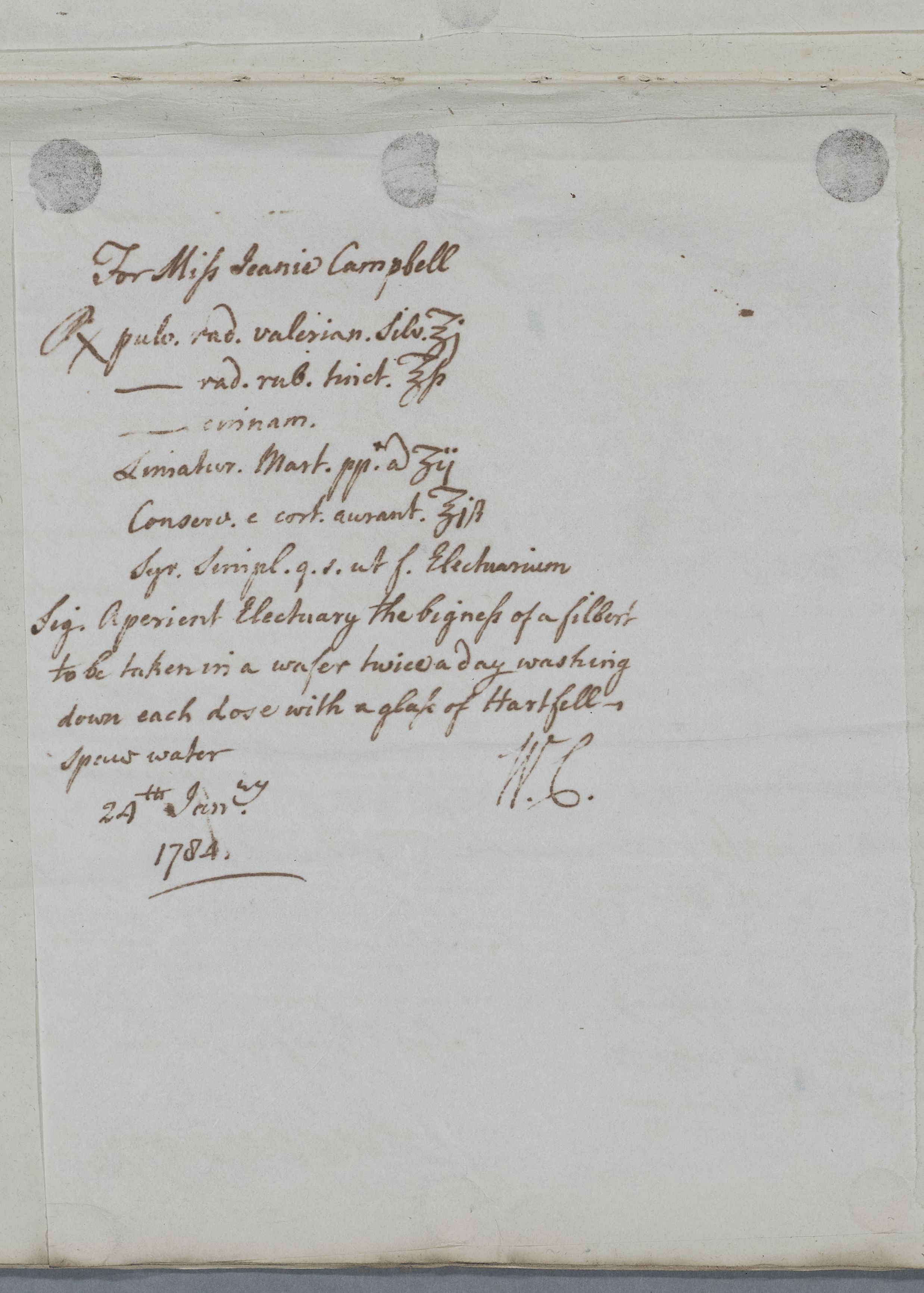 The Cullen Project | [ID:4776] From: Dr William Cullen (Professor ...