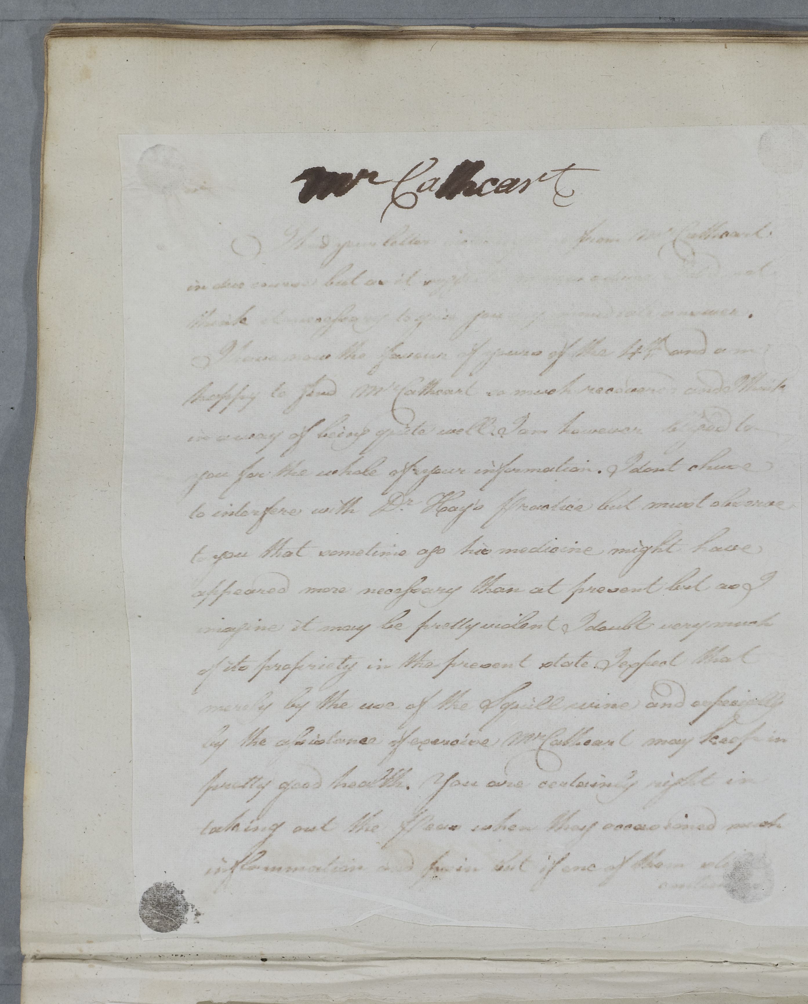 The Cullen Project | [ID:4867] From: Dr William Cullen (Professor ...