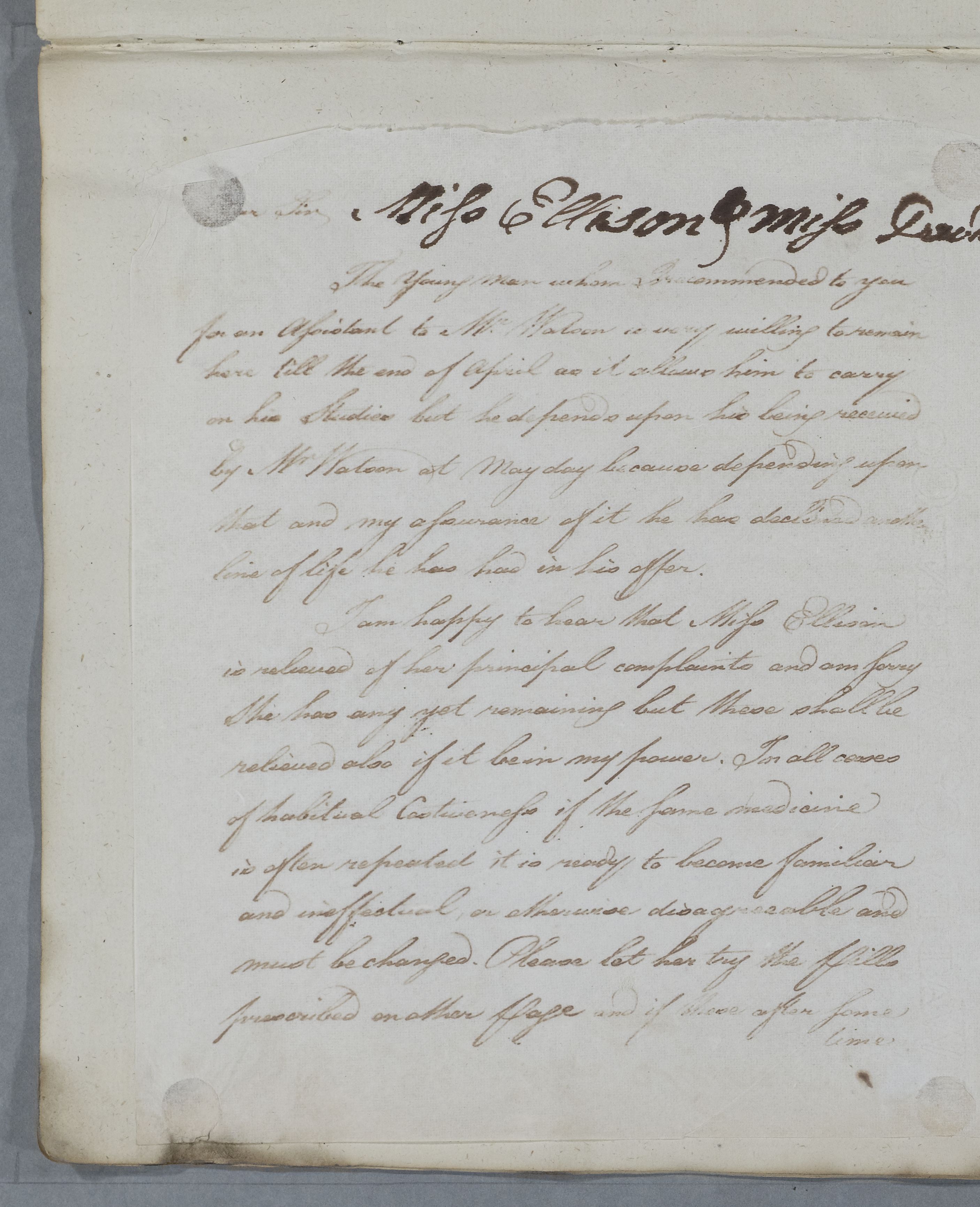The Cullen Project | [ID:4984] From: Dr William Cullen (Professor ...